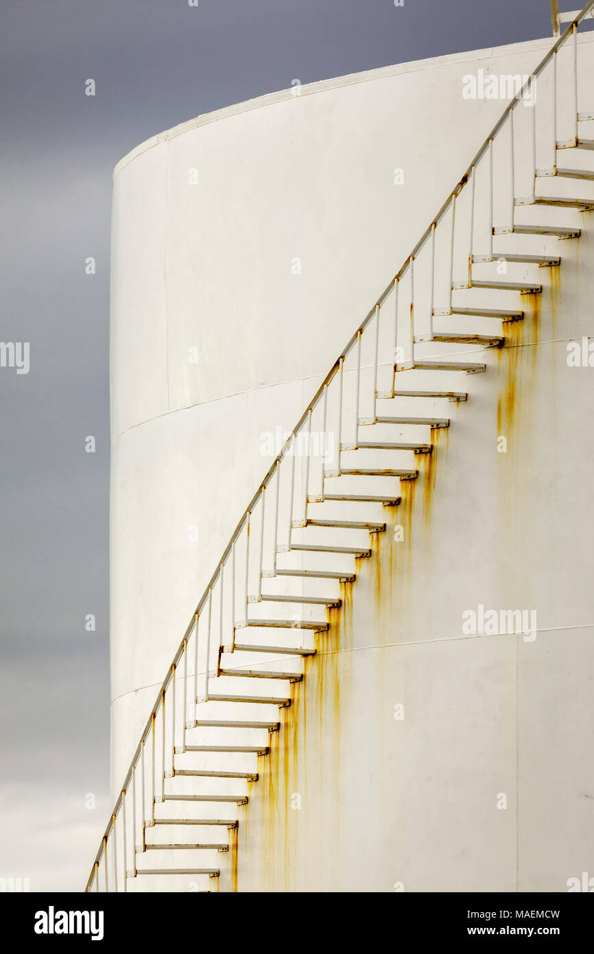Oil storage tank with stairs hi-res stock photography and images - Alamy