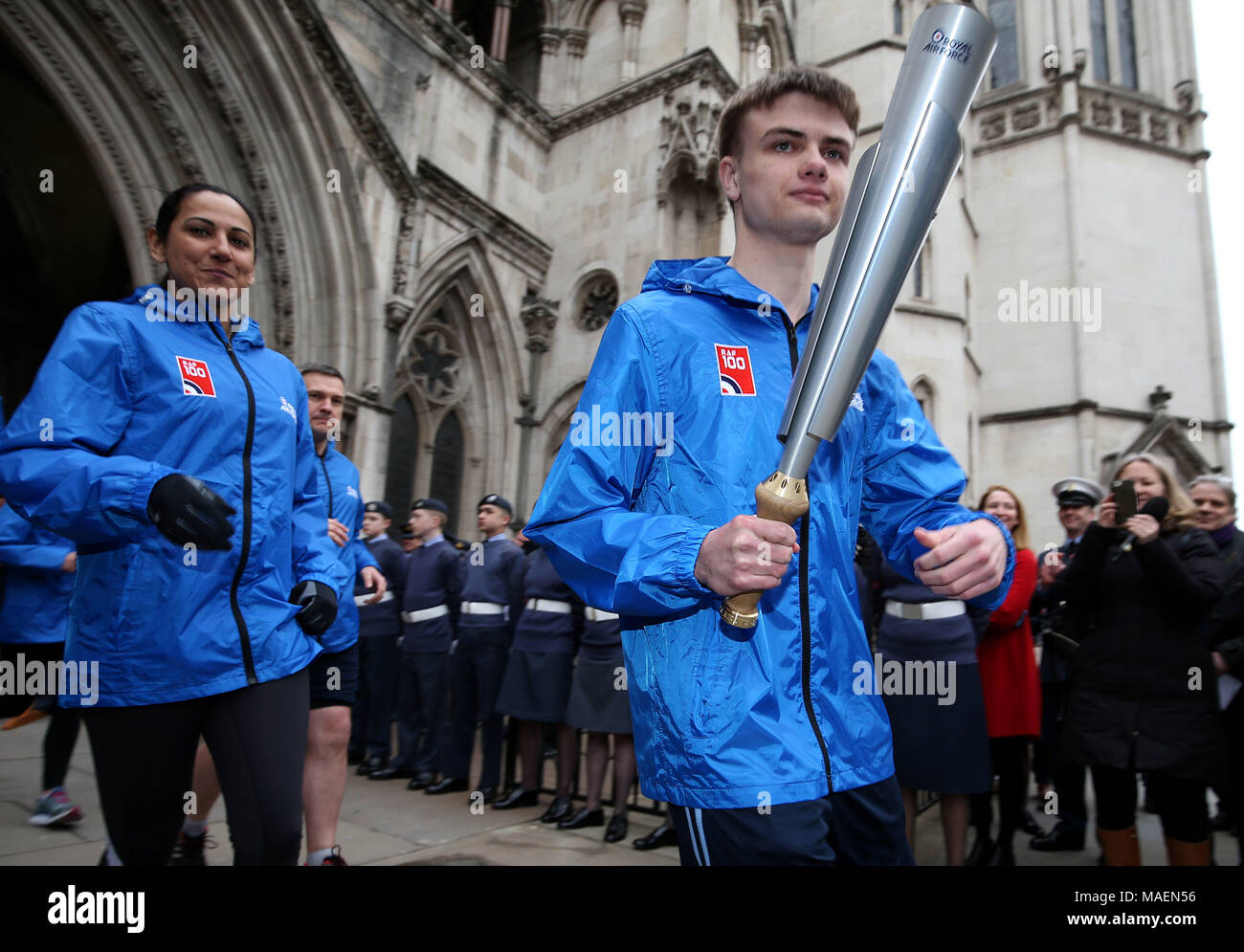 The raf100 baton relay launch hi-res stock photography and images - Alamy