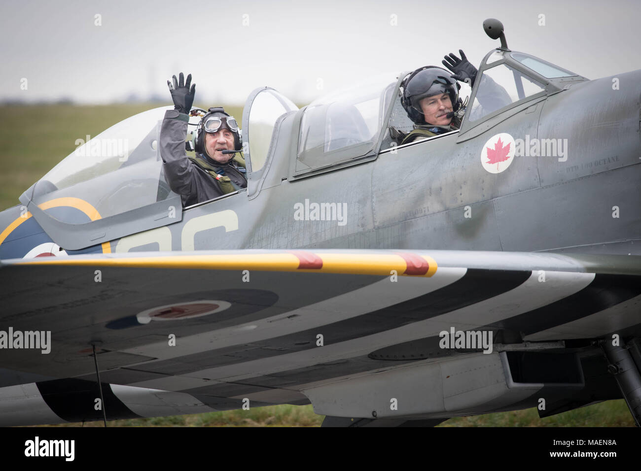 Former Spitfire Pilot Squadron Leader Allan Scott High Resolution Stock ...