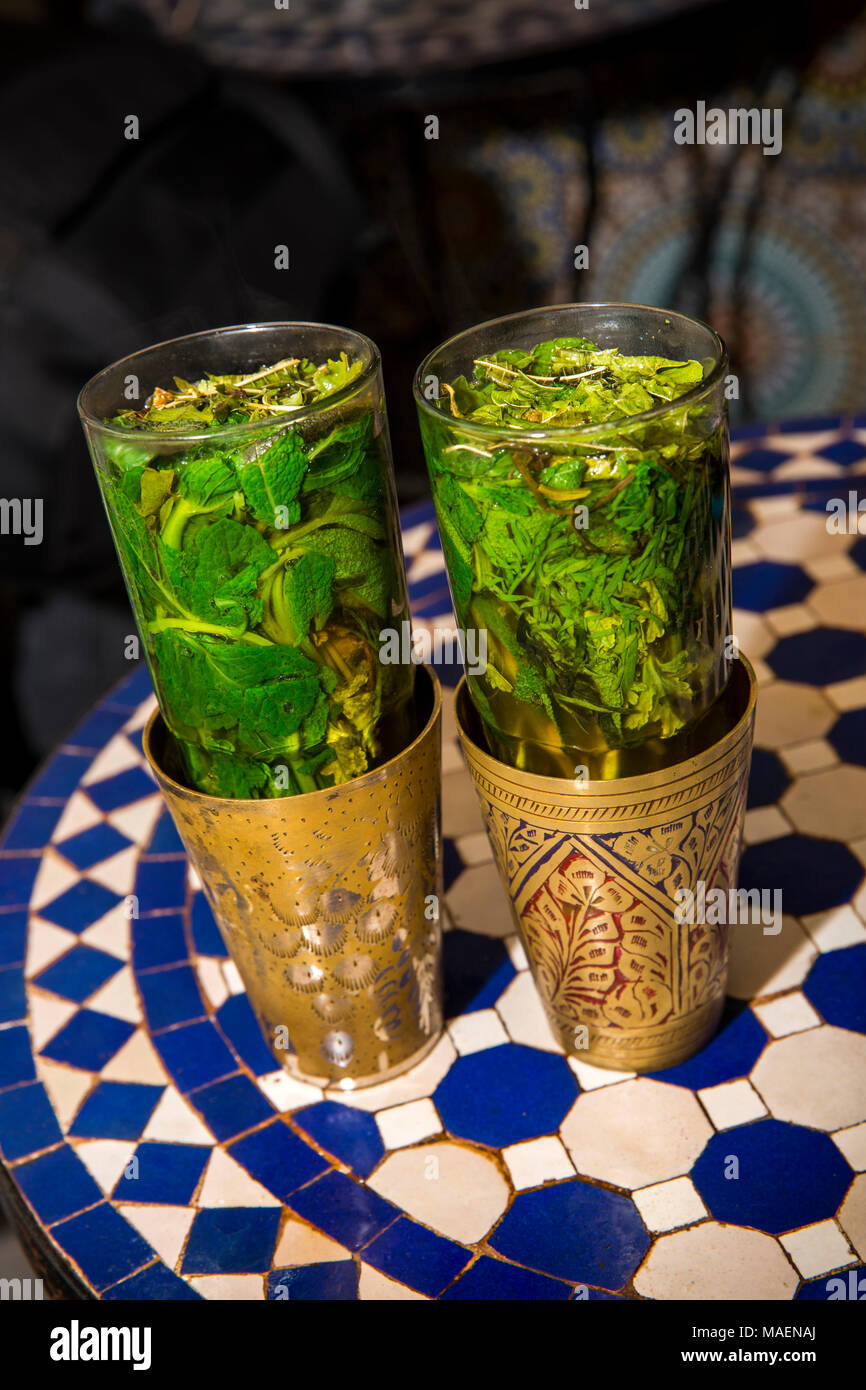 Morocco, Fes, Fes el Bali, Place Seffarine, Abdullah’s tea shop ...