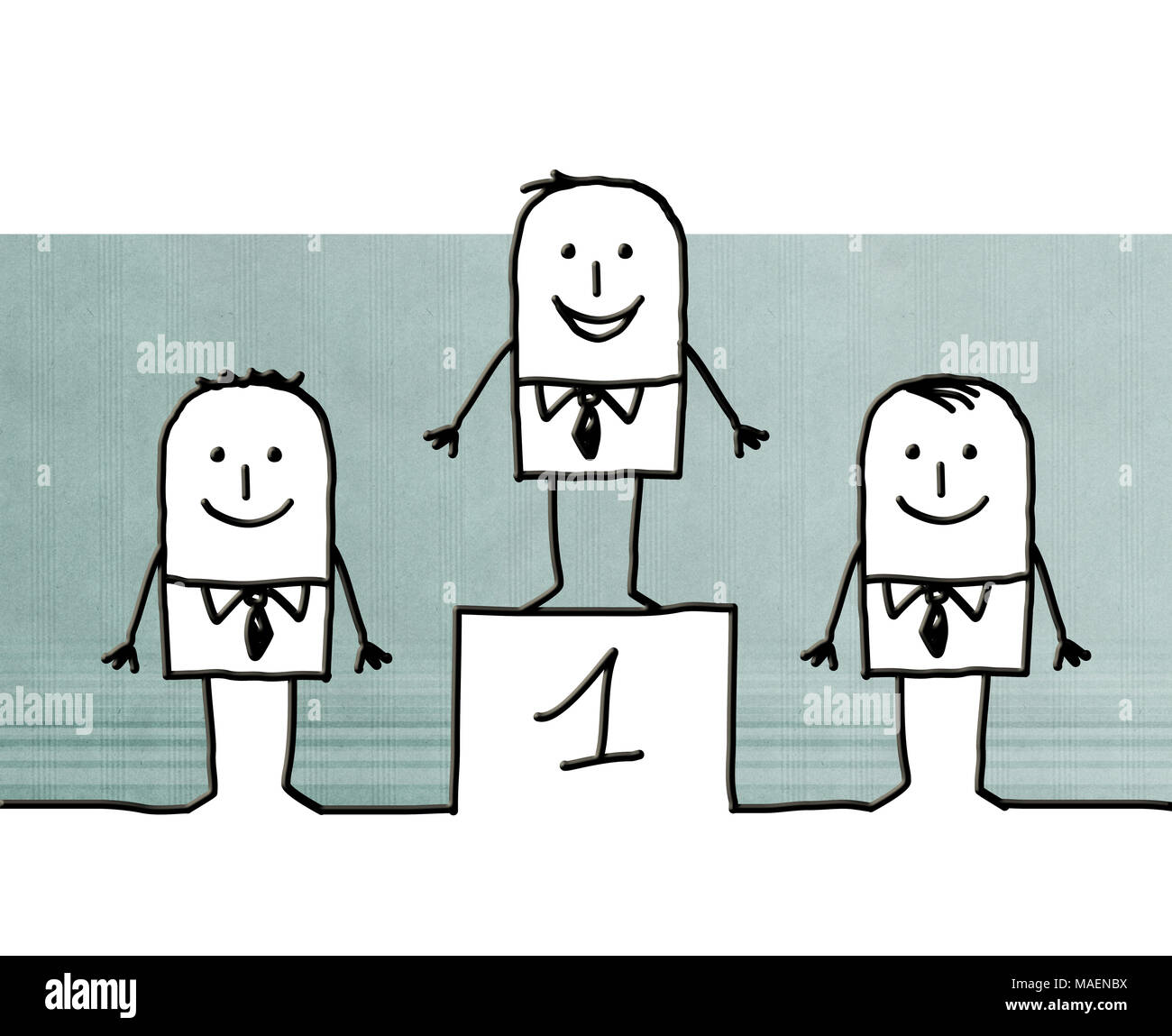 Cartoon business team and leadership Stock Photo - Alamy