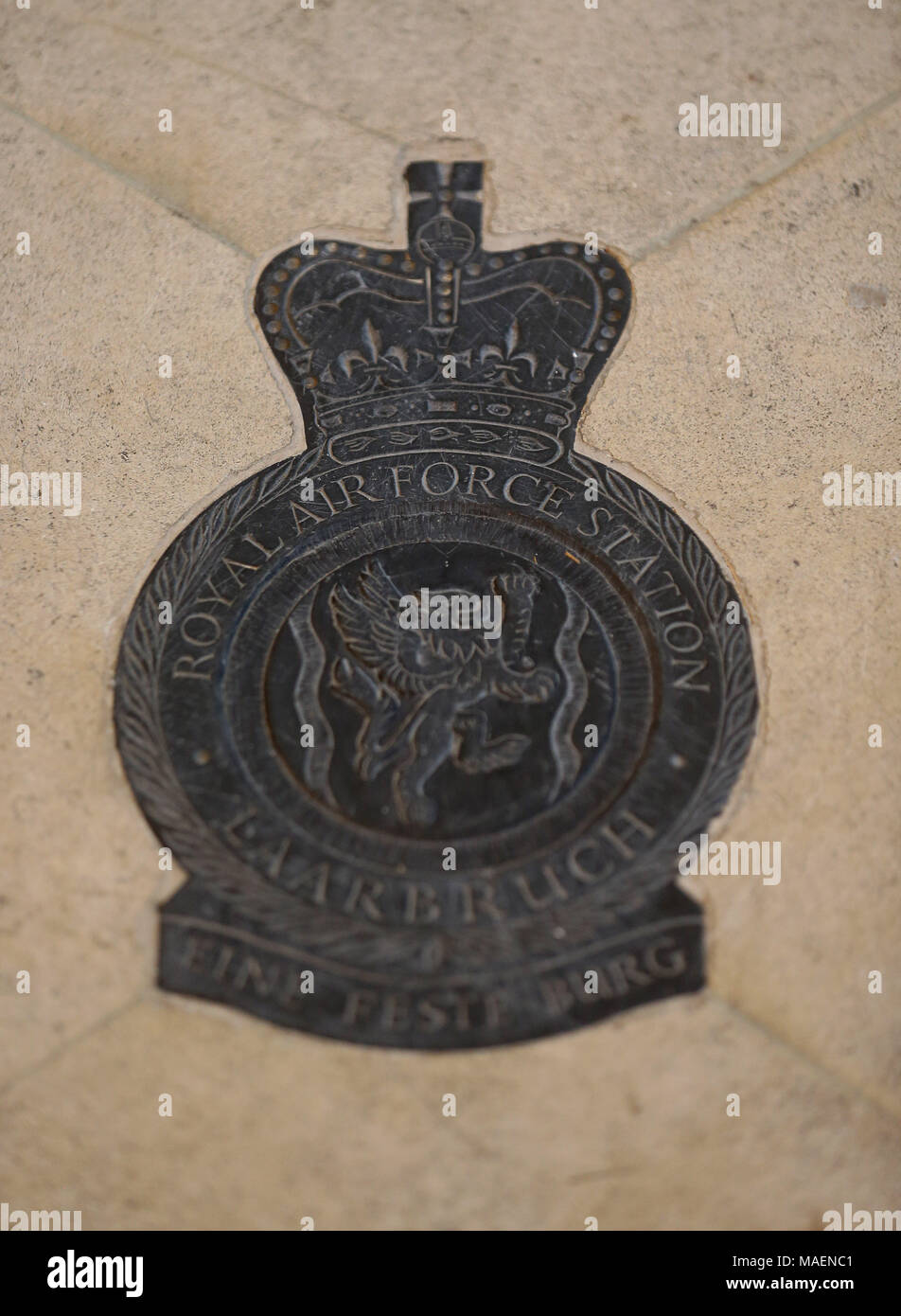 A general view of the RAF Insignia during the Founders' Day Service, to ...
