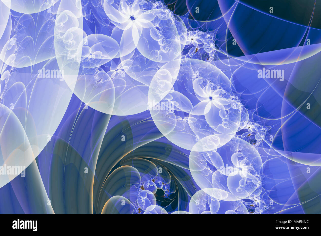 Illustration: fractal structures form fantastic shapes and patterns ...
