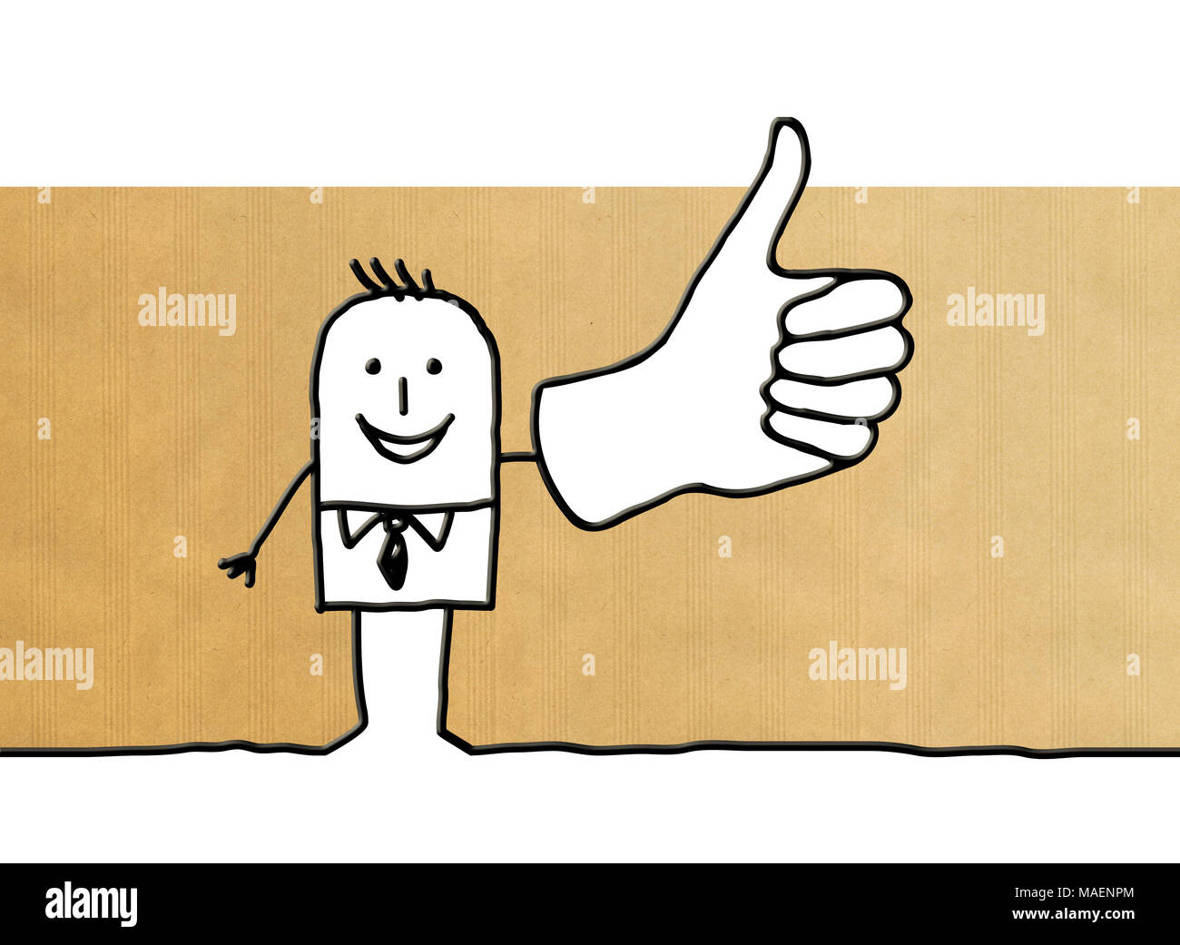 Cartoon good sign hi-res stock photography and images - Alamy