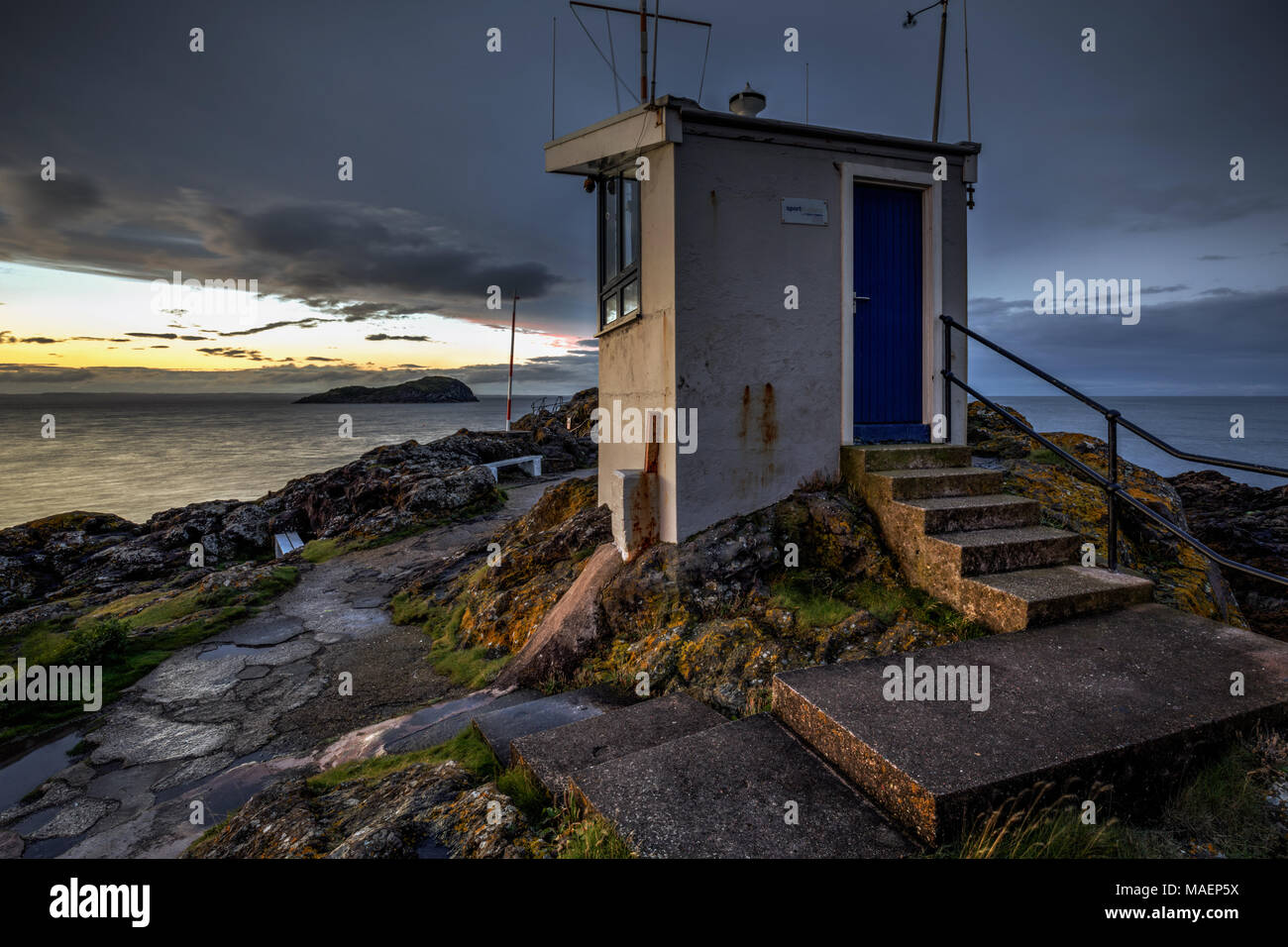 The Lookout Cabin and Craigleith Island, North Berwick Harbour, East ...