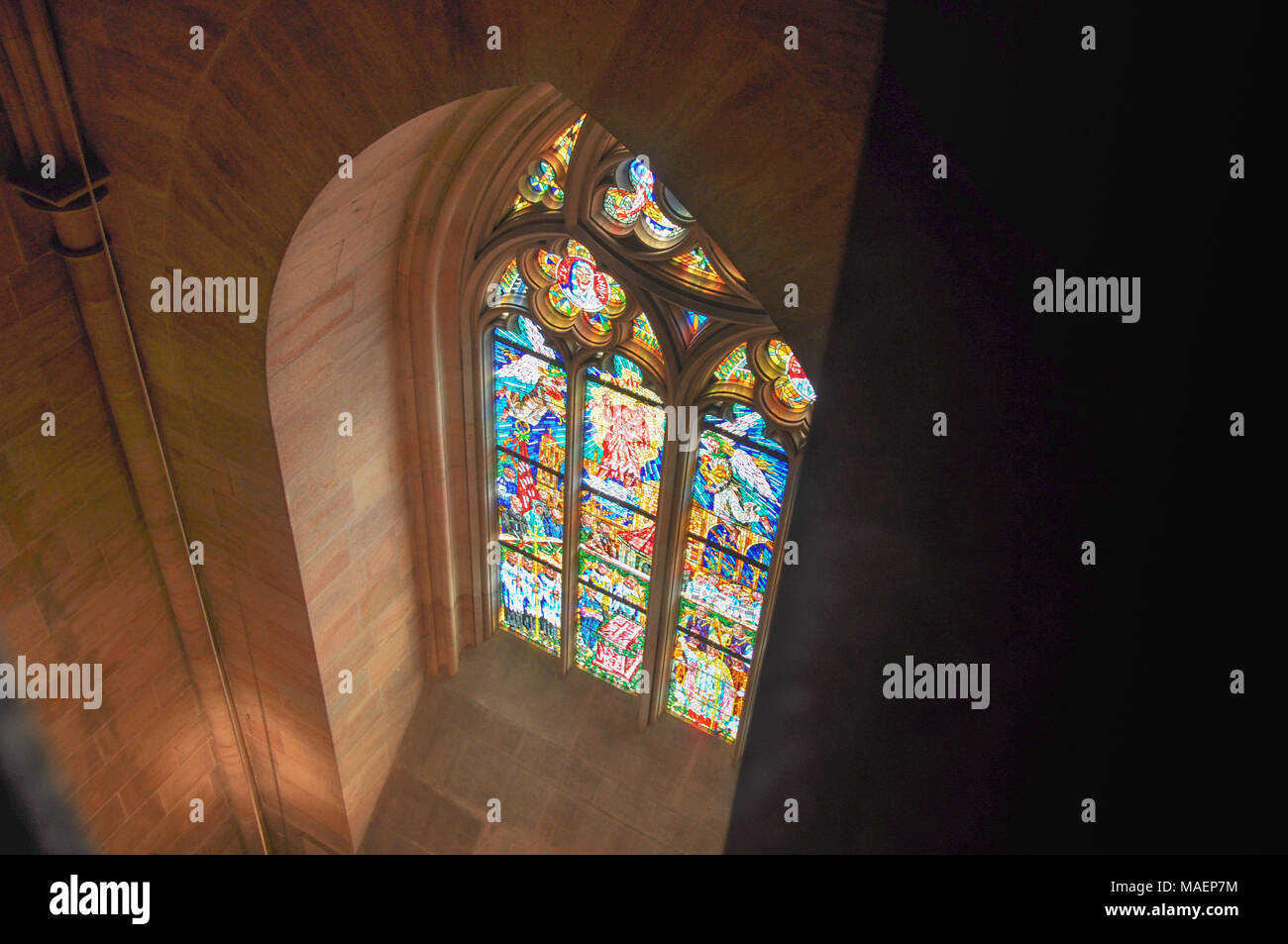 Beautiful Stained glass window detail Stock Photo - Alamy