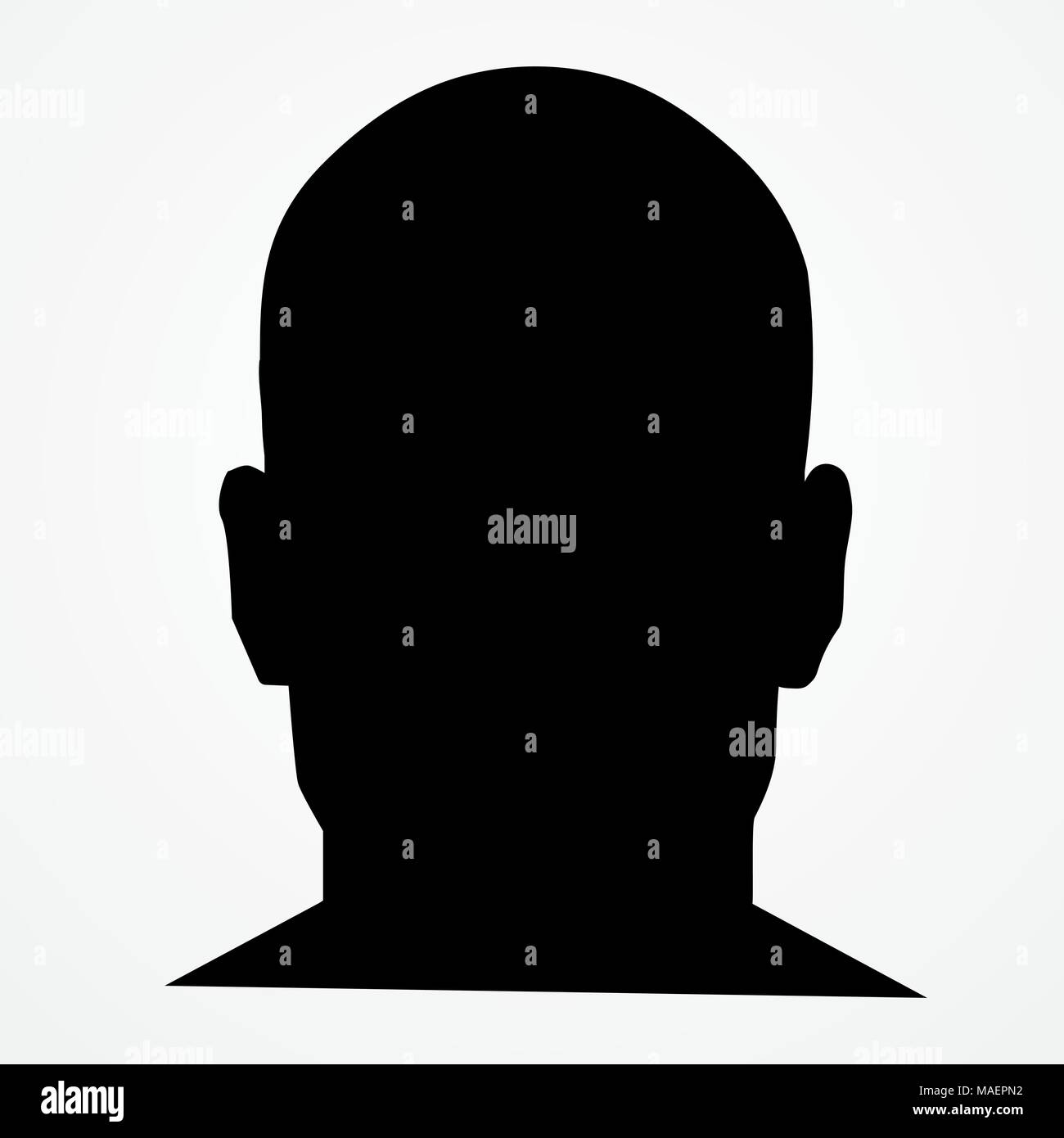 Front Head Silhouette