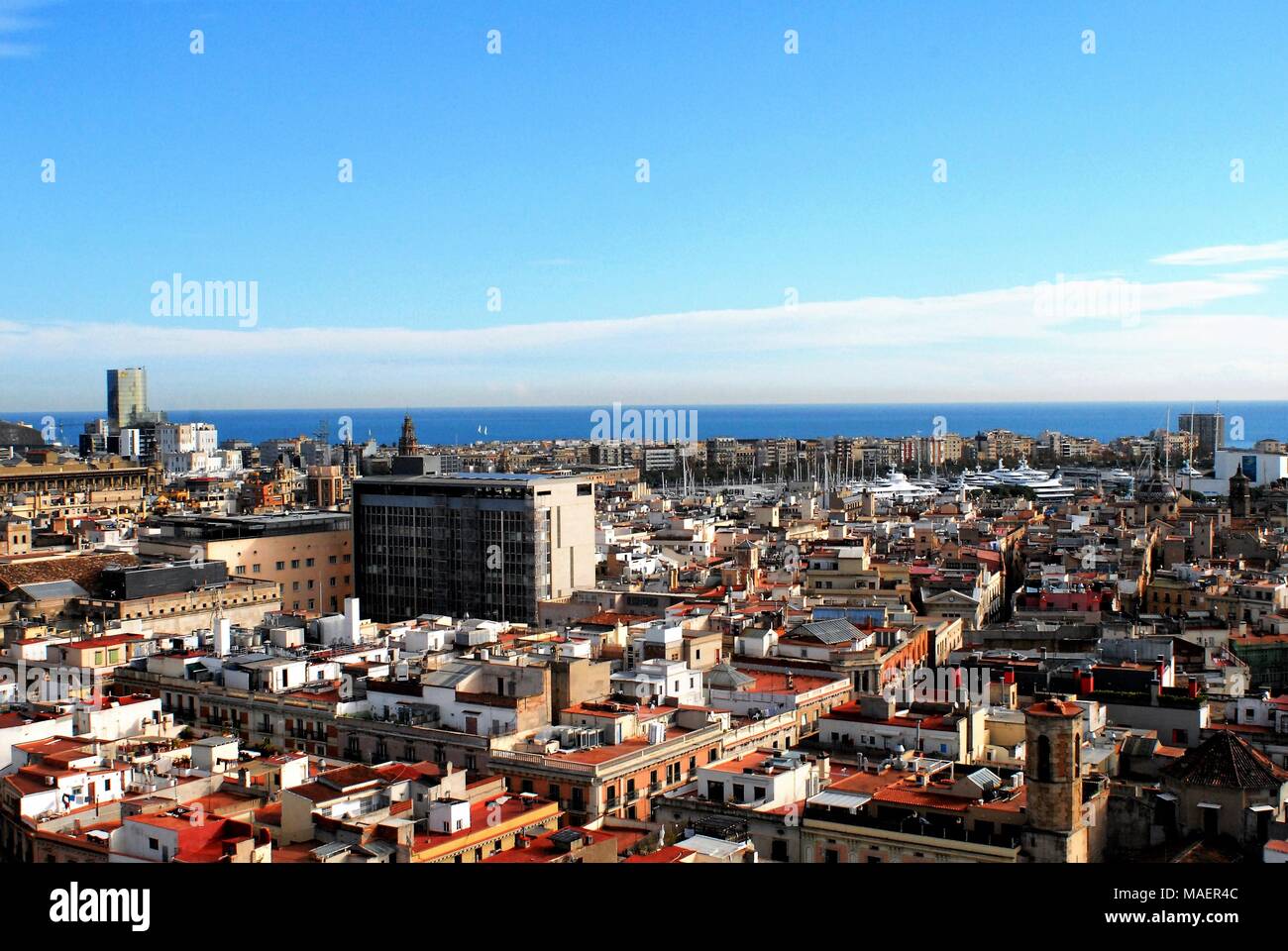 Aerial view city shopping plaza hi-res stock photography and images - Alamy