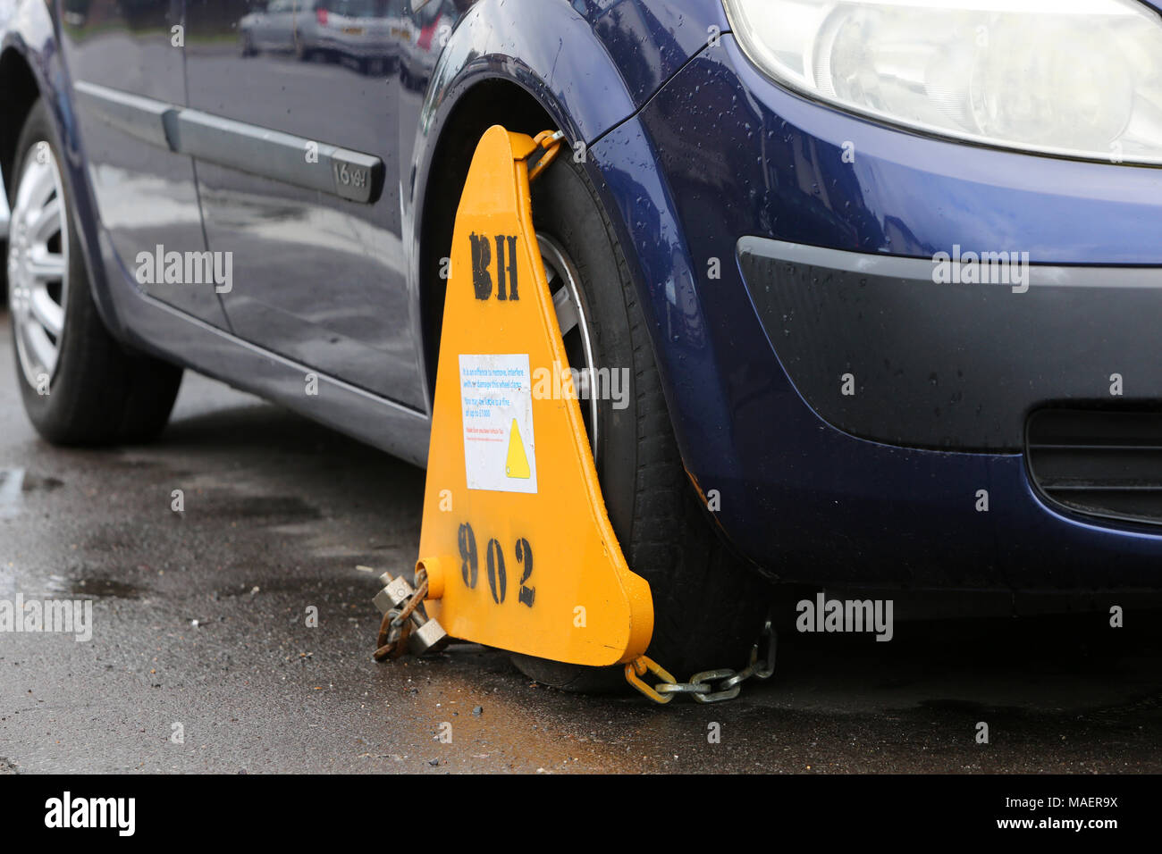 An Untaxed vehicle pictured parked on the road in Chichester, West ...