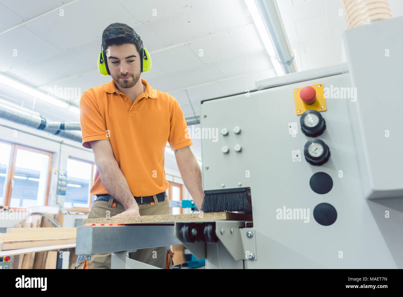 Wood furniture factory machine hi-res stock photography and images - Alamy