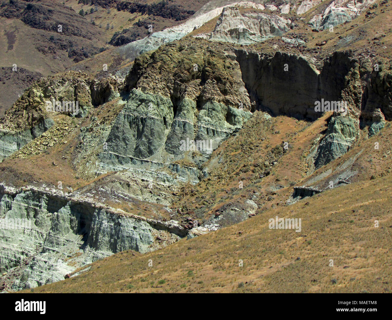 Sheep Rock Unit at John Day Fossil Beds NM in Stock Photo - Alamy