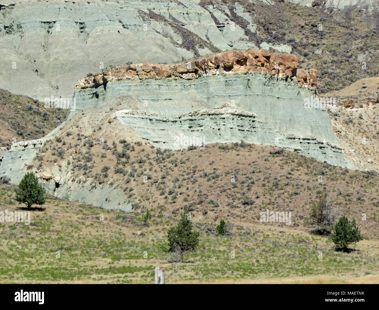 Sheep Rock Unit at John Day Fossil Beds NM in Stock Photo - Alamy