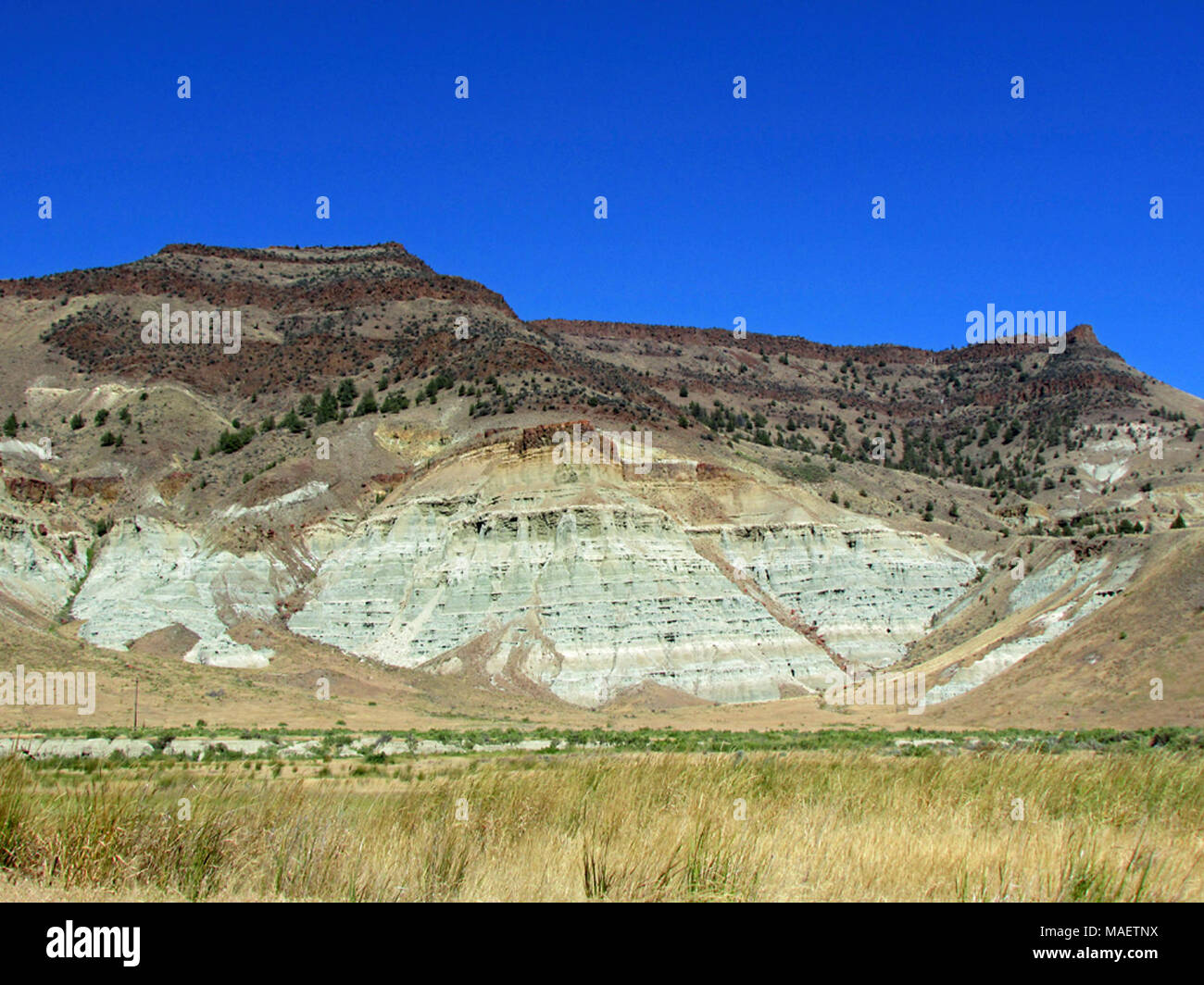 Sheep Rock Unit at John Day Fossil Beds NM in Stock Photo - Alamy