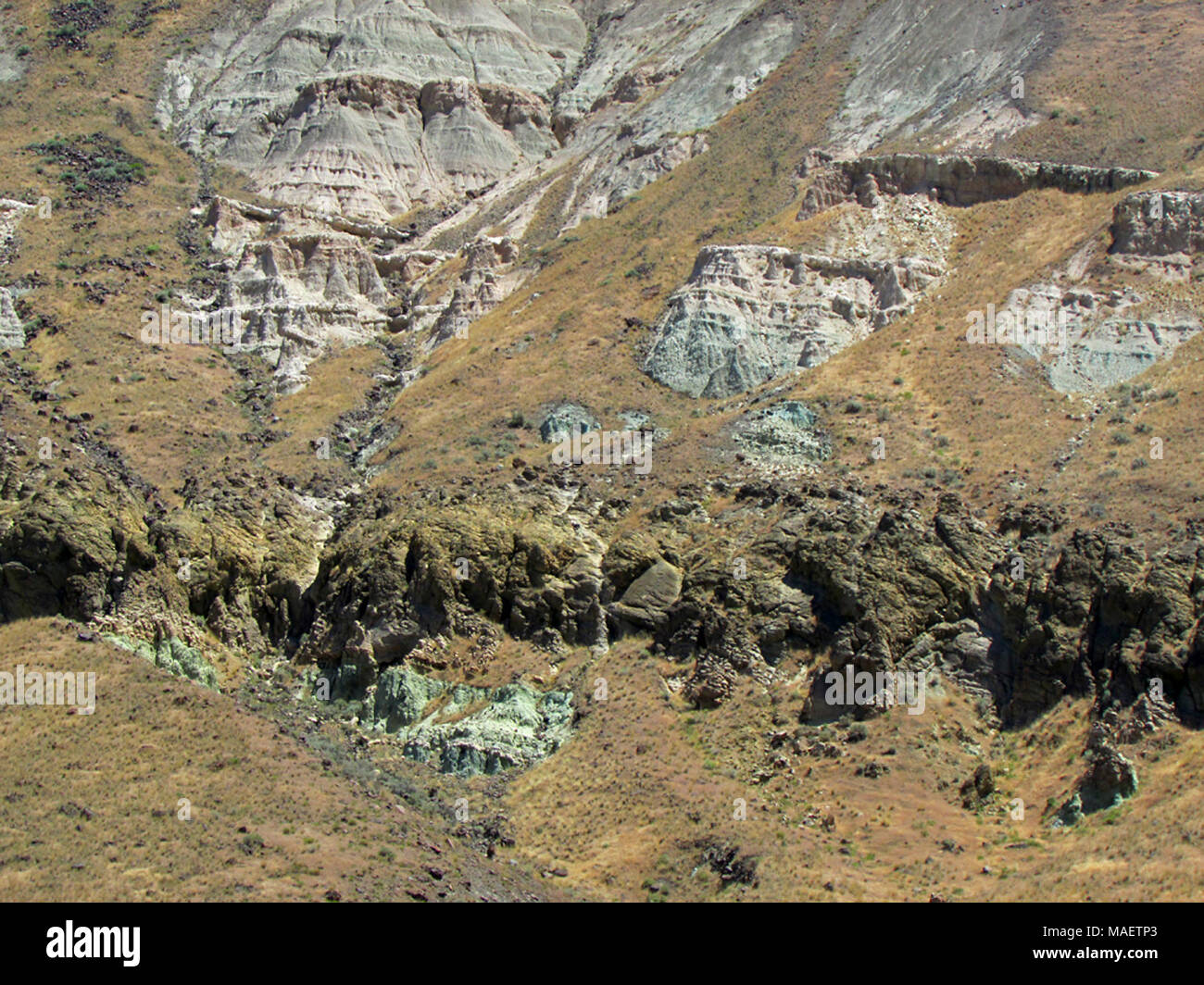 Sheep Rock Unit at John Day Fossil Beds NM in Stock Photo - Alamy