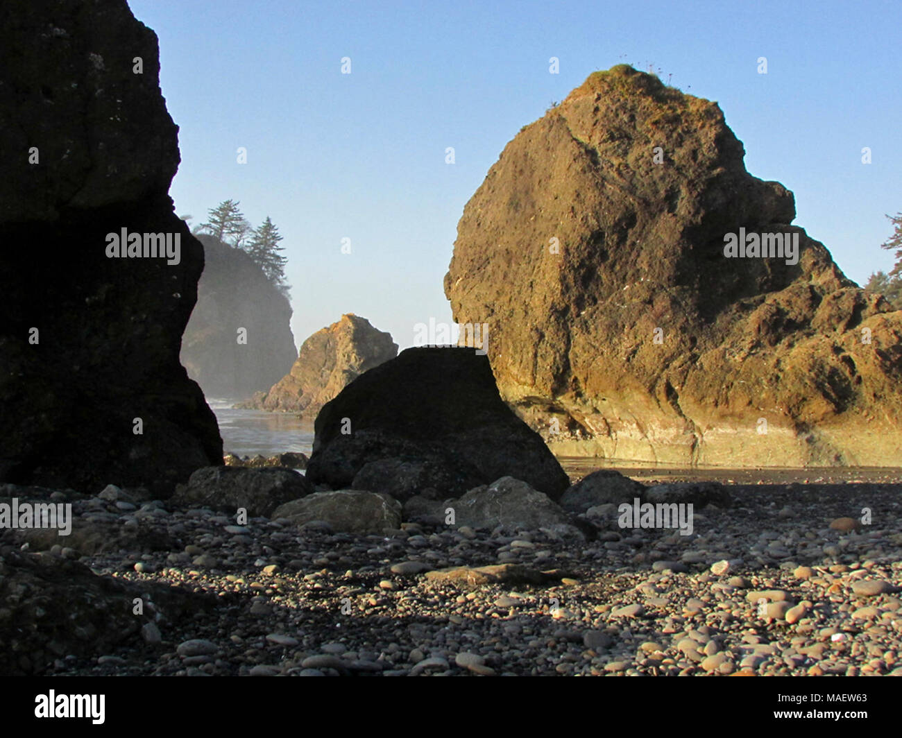Sunset at Ruby Beach at Olympic NP in WA Stock Photo - Alamy