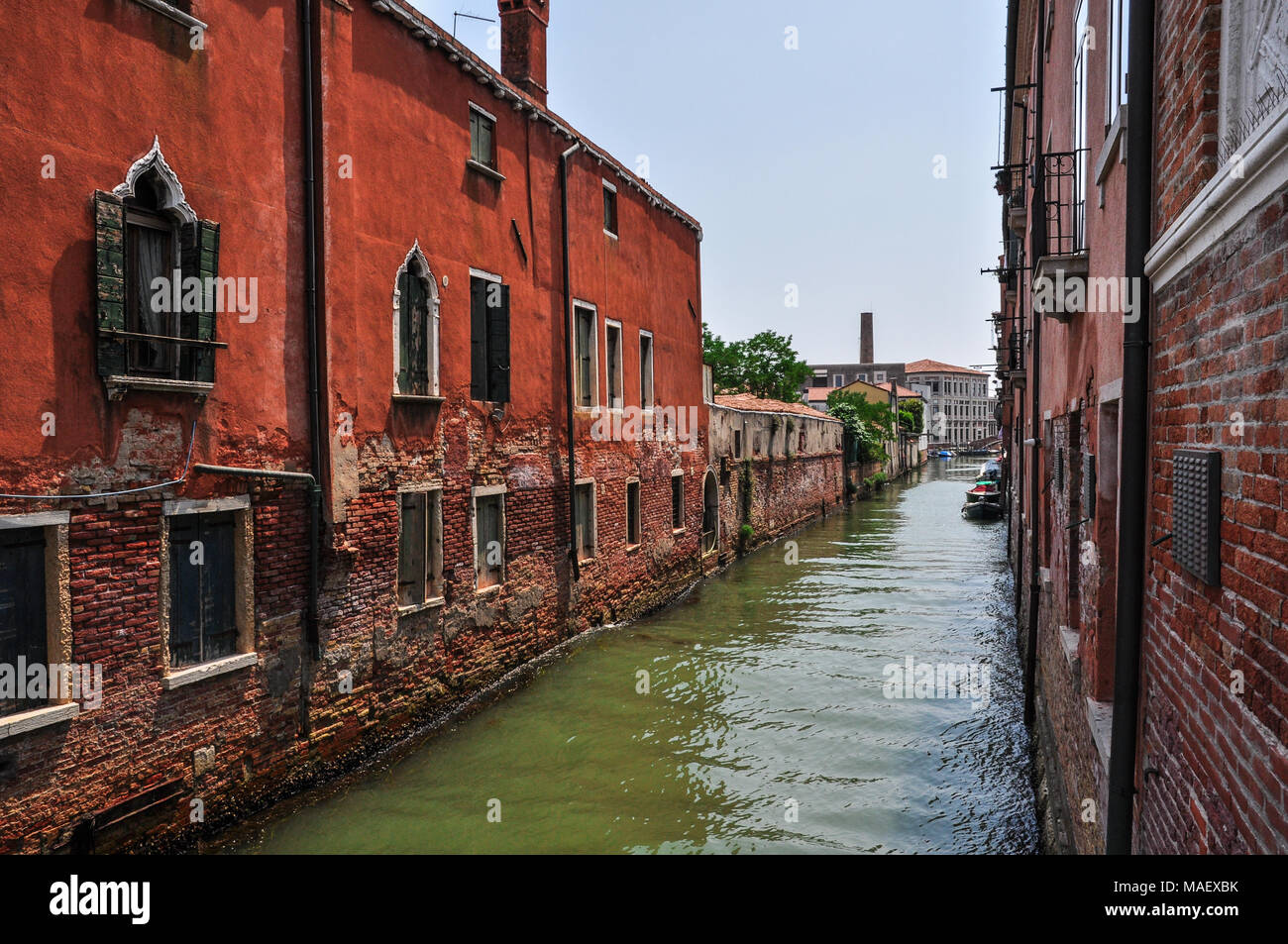 View of Rio del Ponte Piccolo, Giudecca, Venice Stock Photo - Alamy