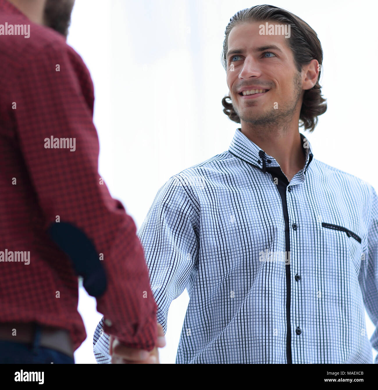 handshake members of the business team Stock Photo - Alamy