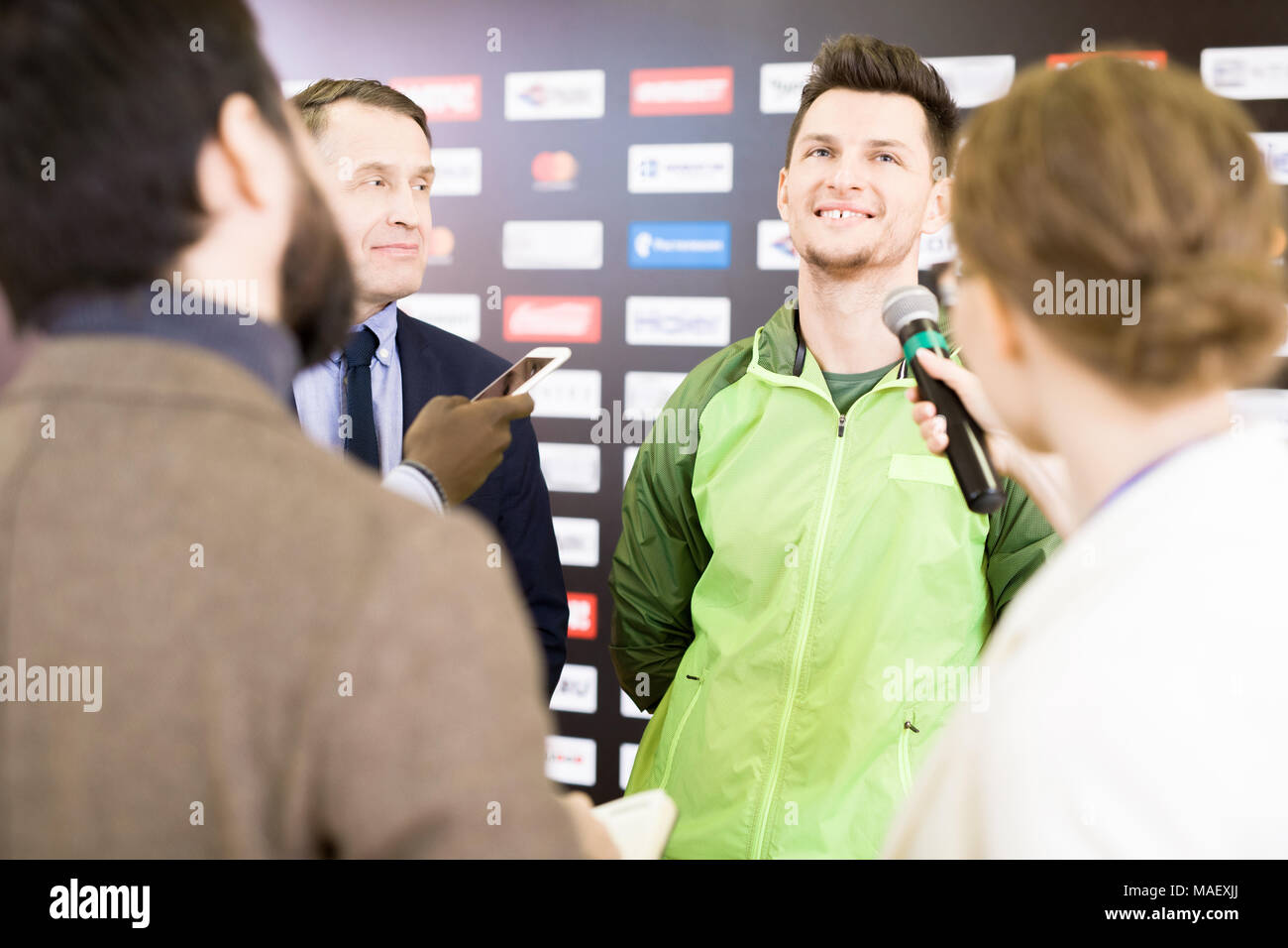 Football microphone hi-res stock photography and images - Alamy