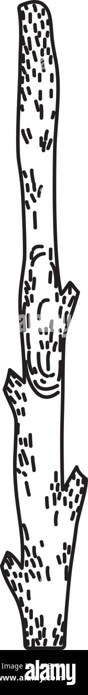 line nature tree stem texture plant vector illustration Stock Vector ...