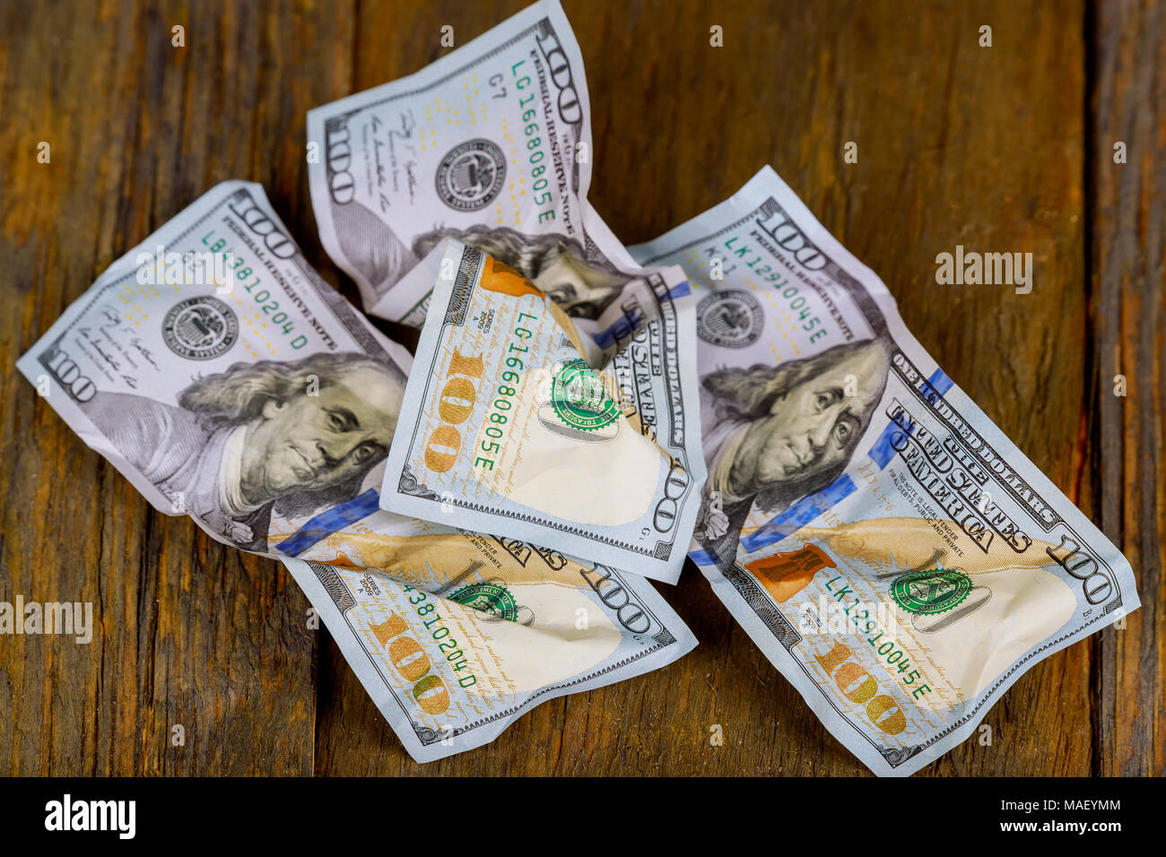 Pile of greenback dollar notes hi-res stock photography and images - Alamy