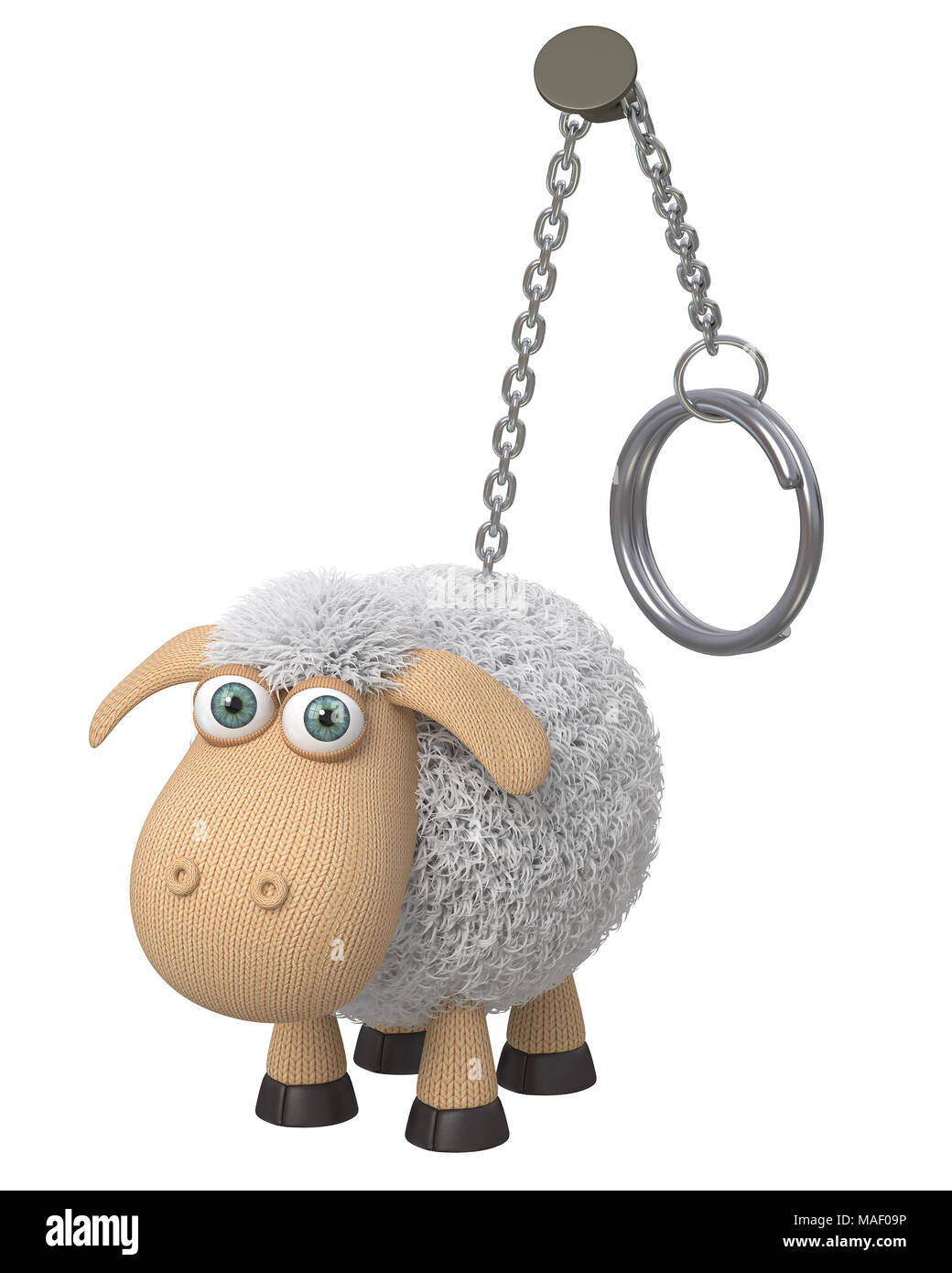3d illustration funny fluffy sheep do different things/ fluffy farm ...