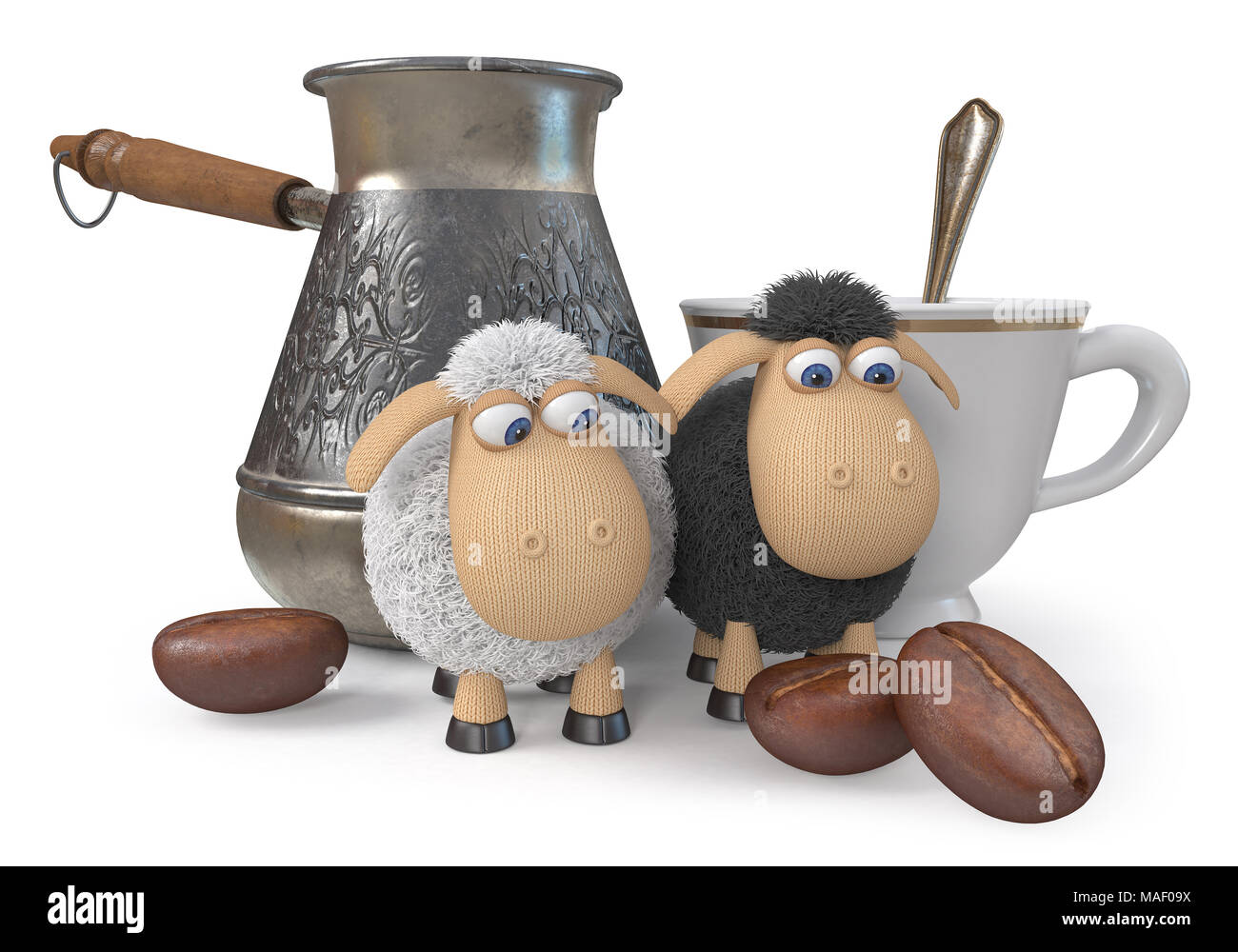 Funny sheep cartoon hi-res stock photography and images - Alamy