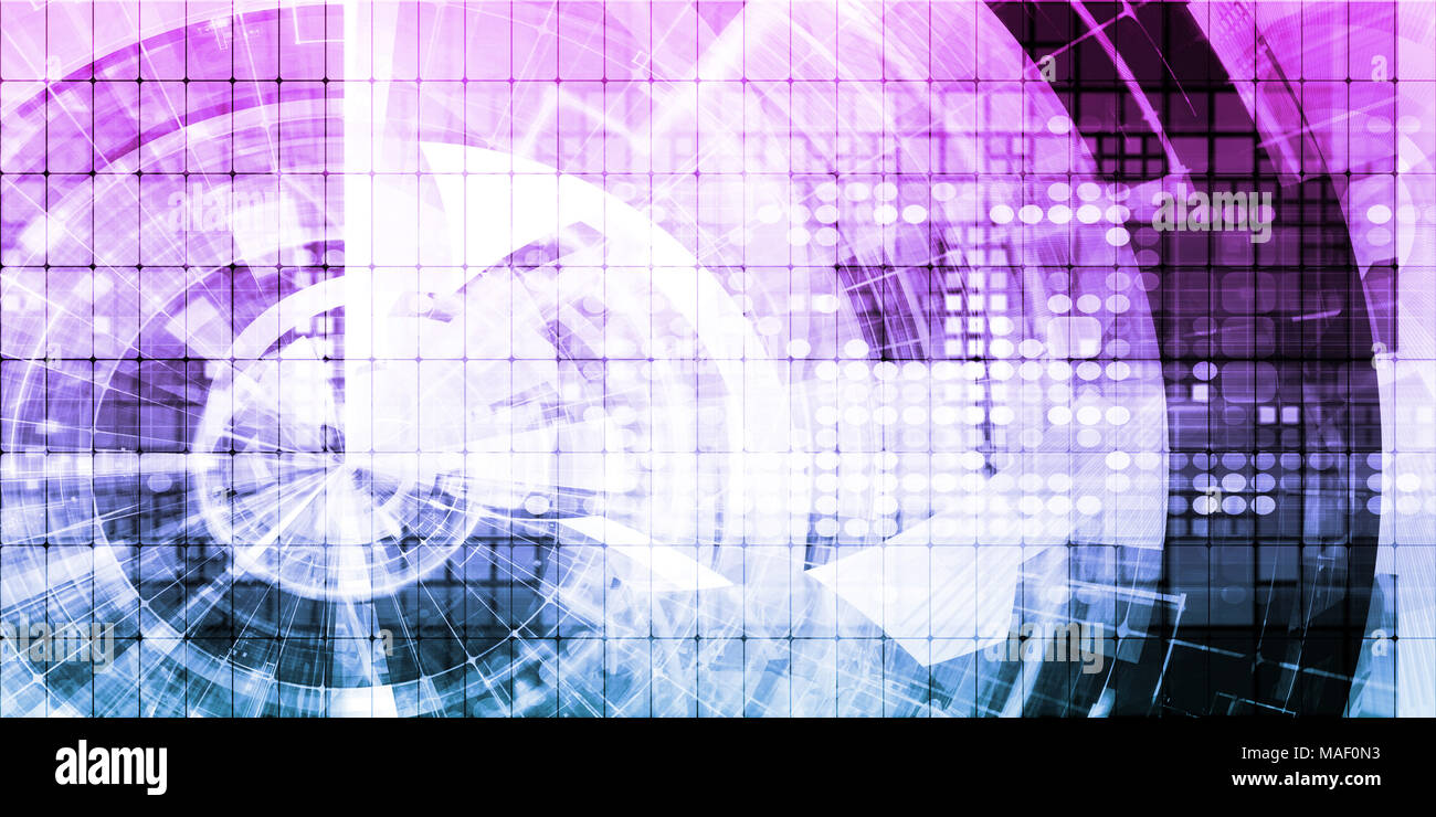 Modern Science as a Corporate Background Art Stock Photo - Alamy