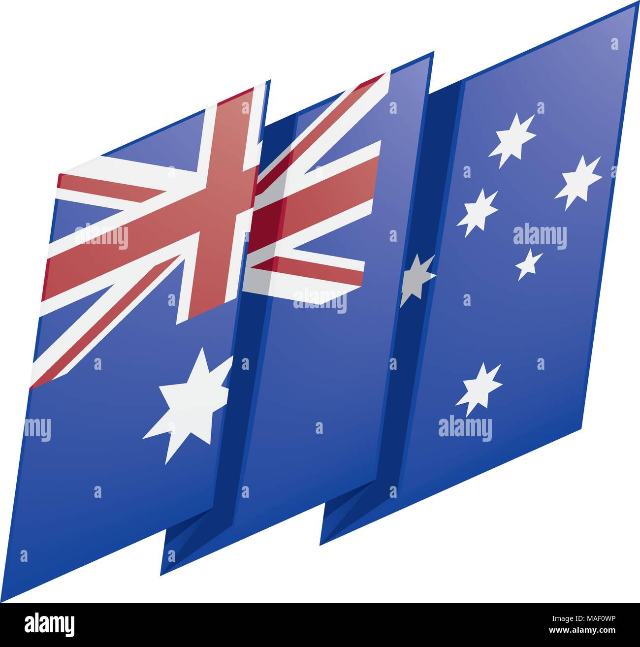 Australia flag, vector illustration Stock Vector Image & Art - Alamy