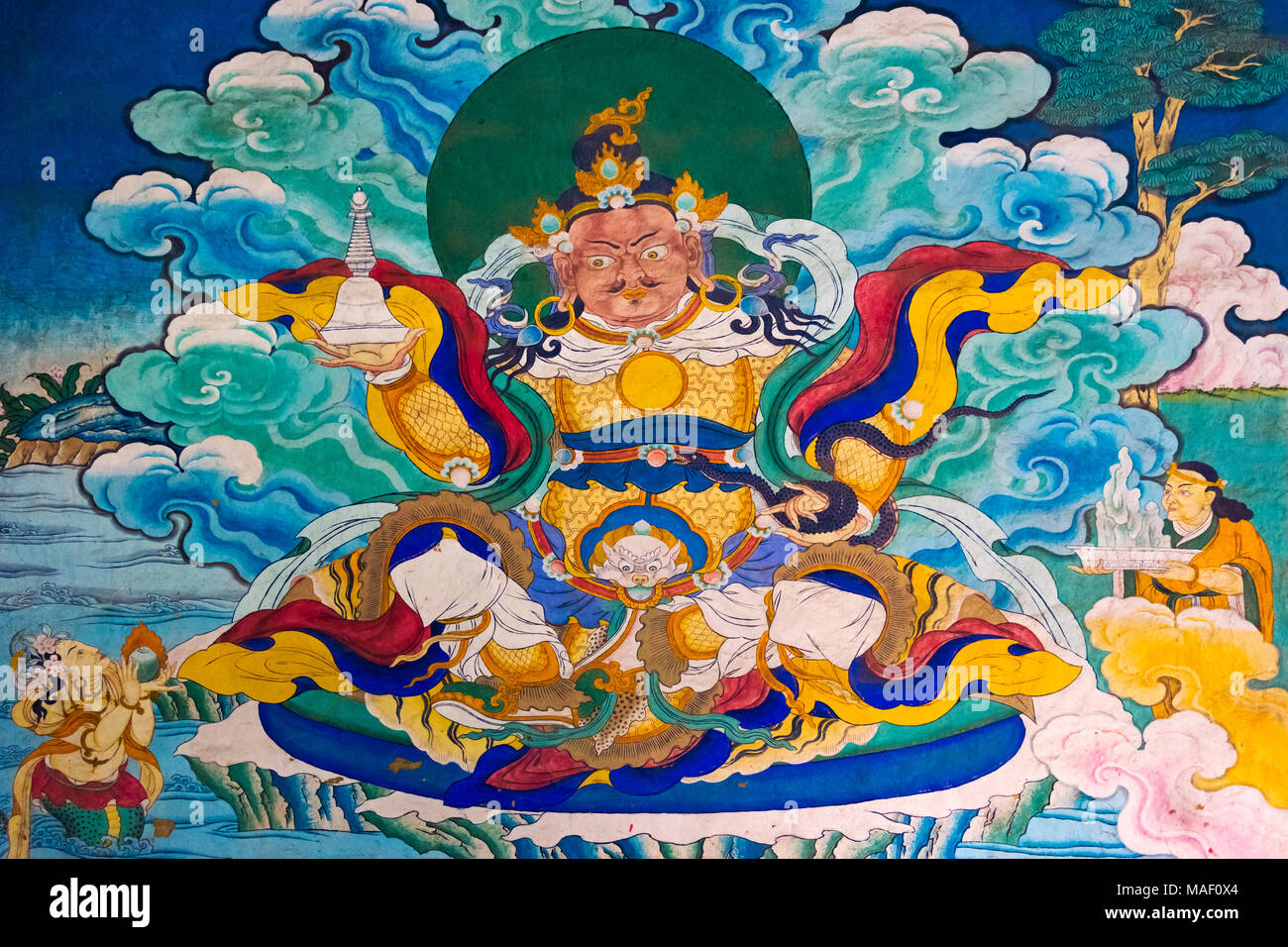 Buddhist monastery painting hi-res stock photography and images - Alamy