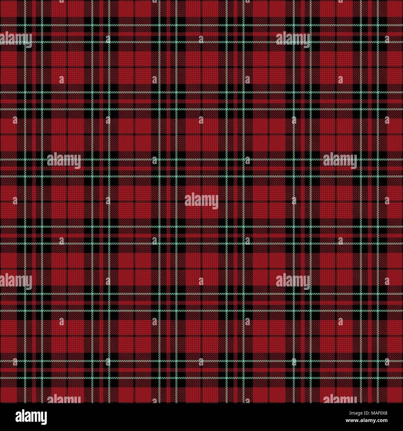 Red plaid tartan seamless pattern vector illustration Stock Vector ...