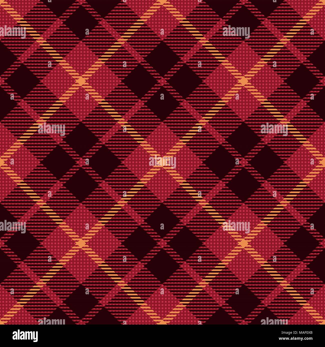 Red plaid tartan seamless pattern vector illustration Stock Vector ...