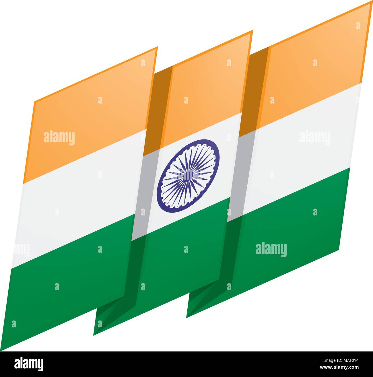 India flag, vector illustration Stock Vector Image & Art - Alamy