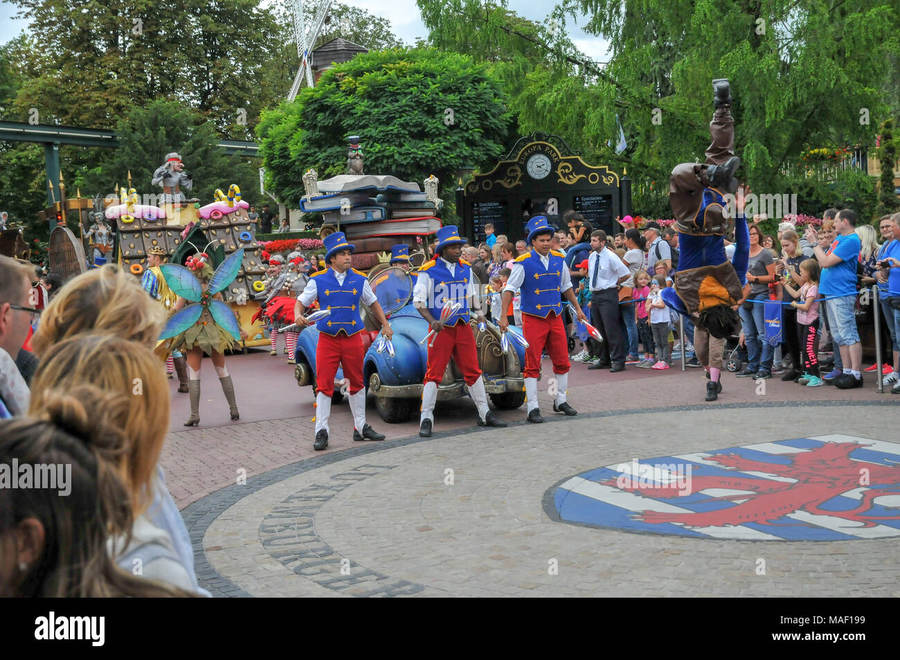 The Parade at Europa-Park is the largest theme park in Germany. is ...