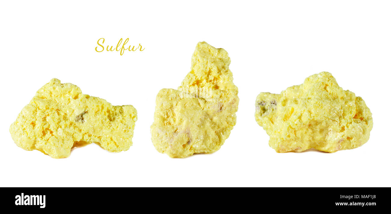 Macro shooting of natural gemstone. Raw mineral sulfur, Indonesia ...