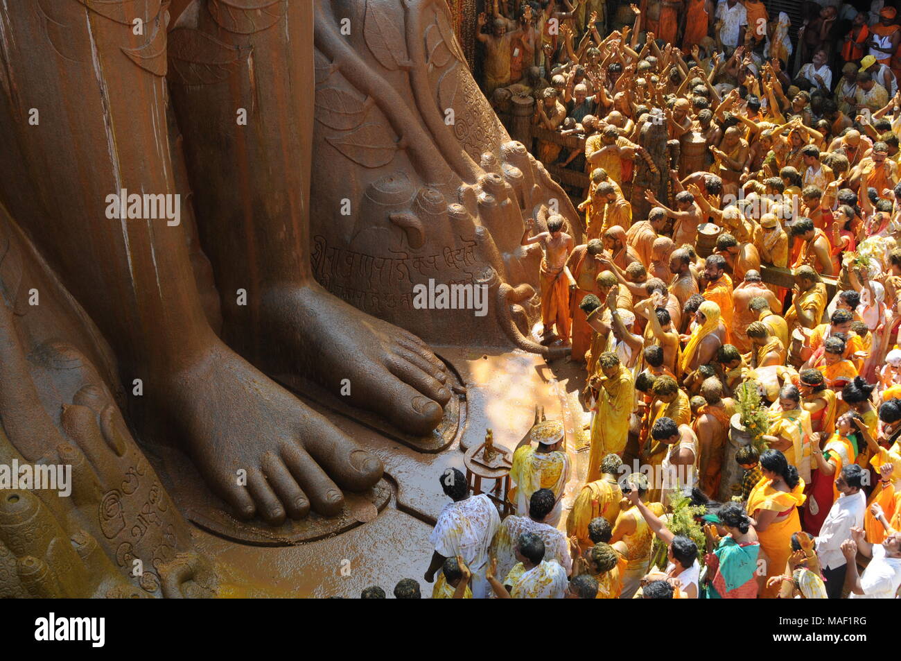 Mahamastakabhisheka festival - The anointment of the Bahubali ...