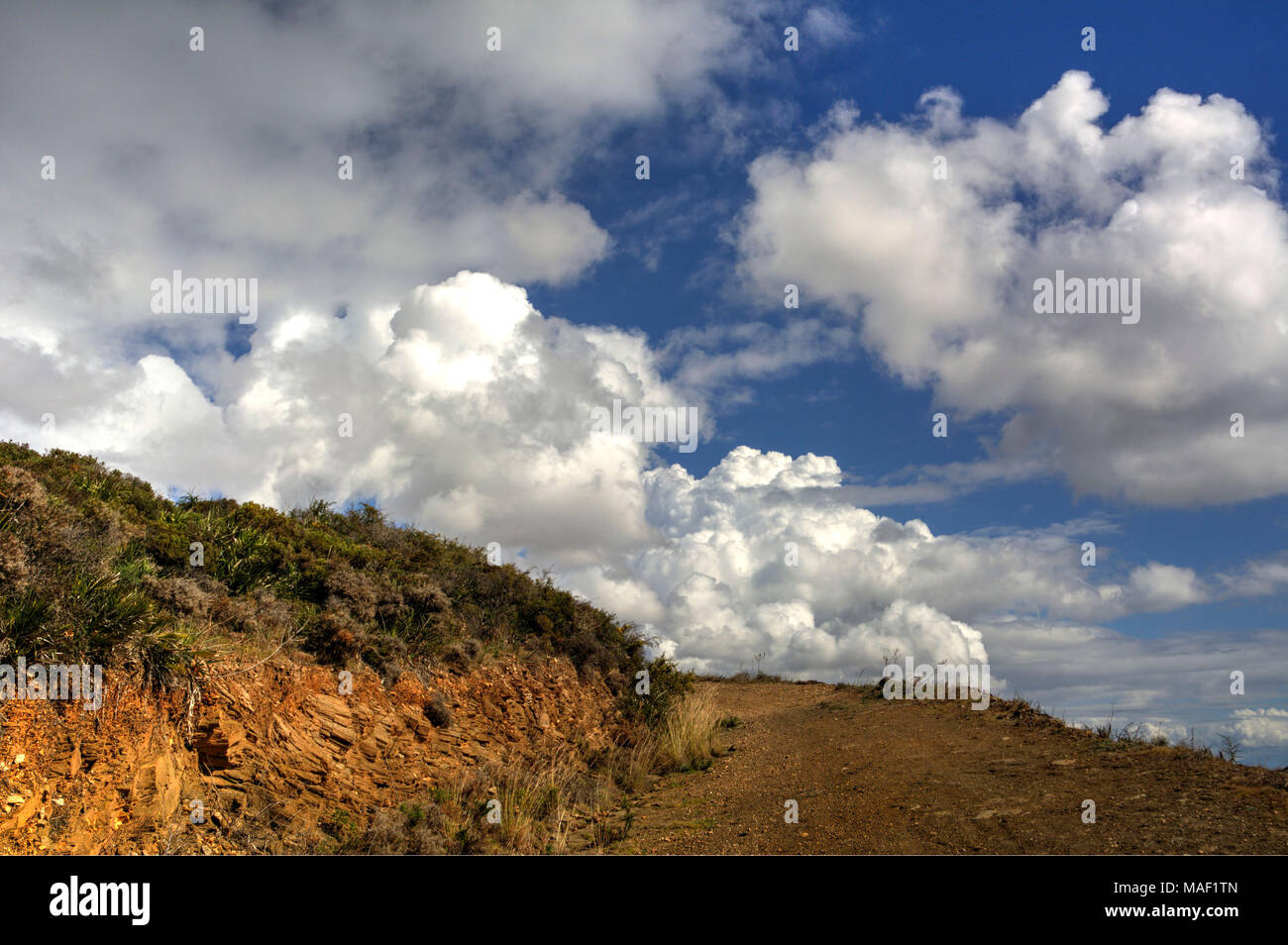 Orange clouds over rugged hi-res stock photography and images - Alamy