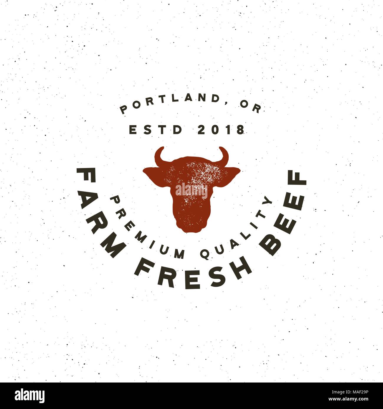 Premium Fresh Beef Label Retro Styled Meat Shop Emblem Vector premium-fresh-beef-label-retro-styled-meat-shop-emblem-vector