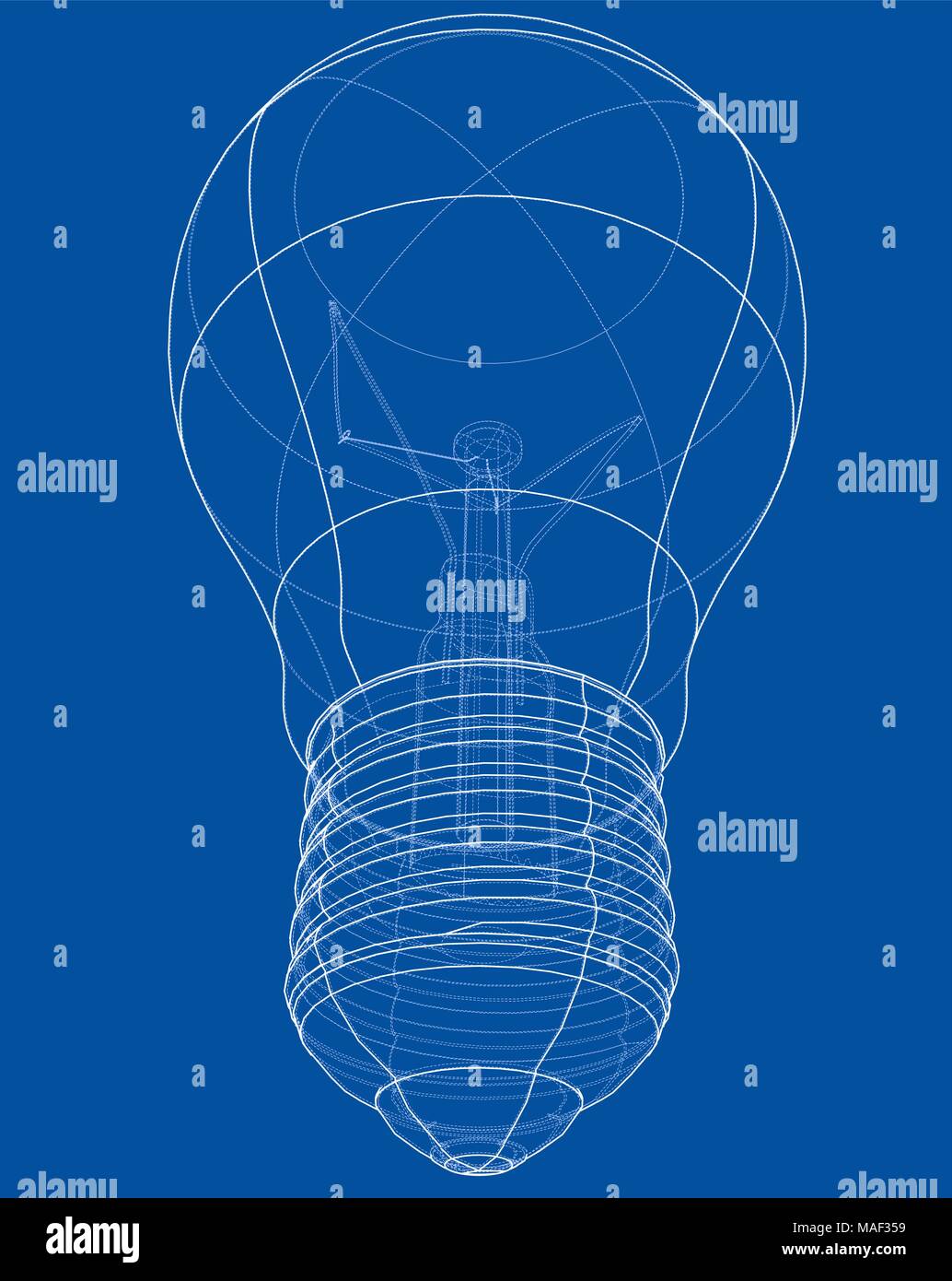 Outline light bulb. Vector Stock Vector Image & Art - Alamy