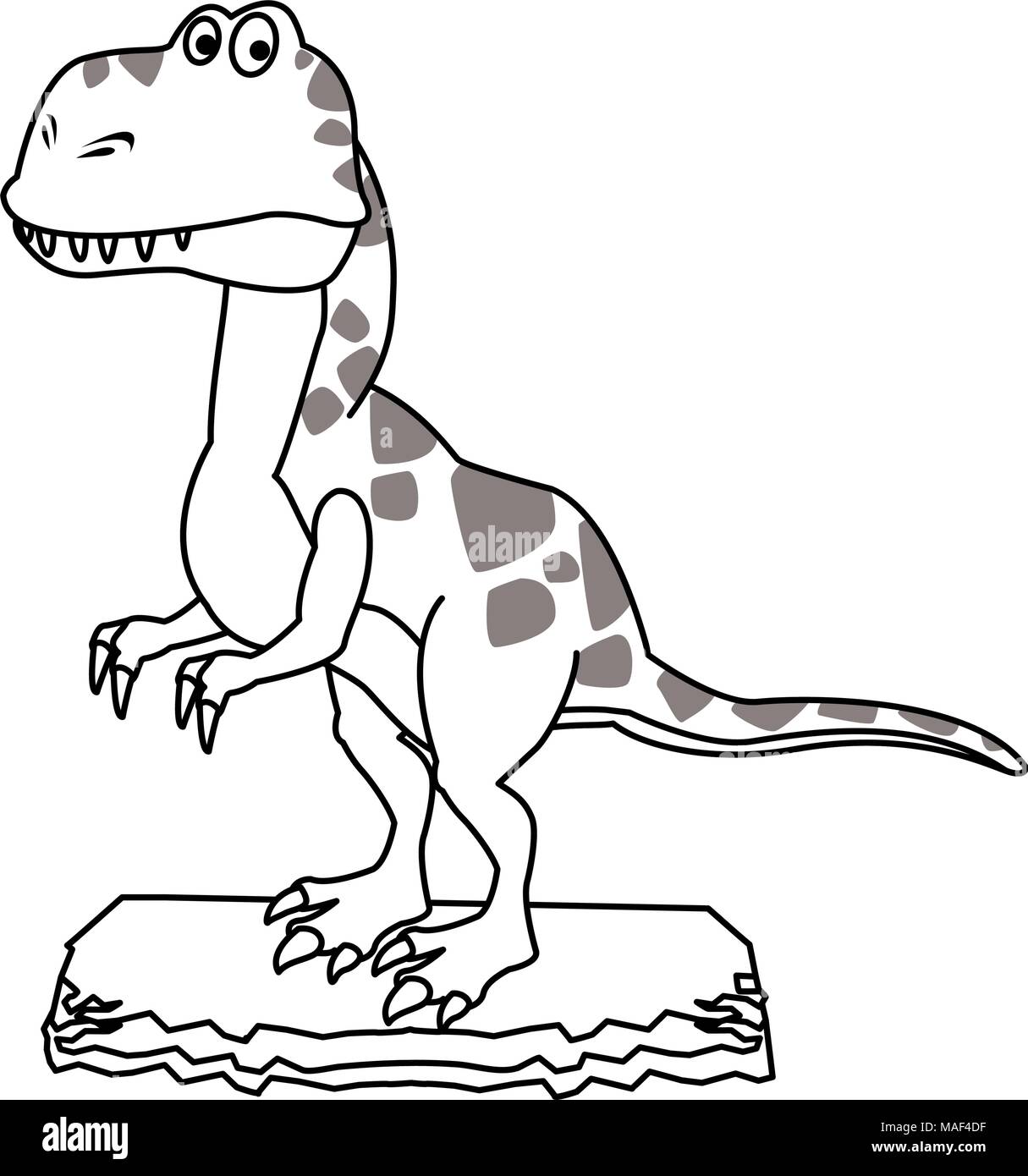 T rex cartoon Stock Vector Image & Art - Alamy