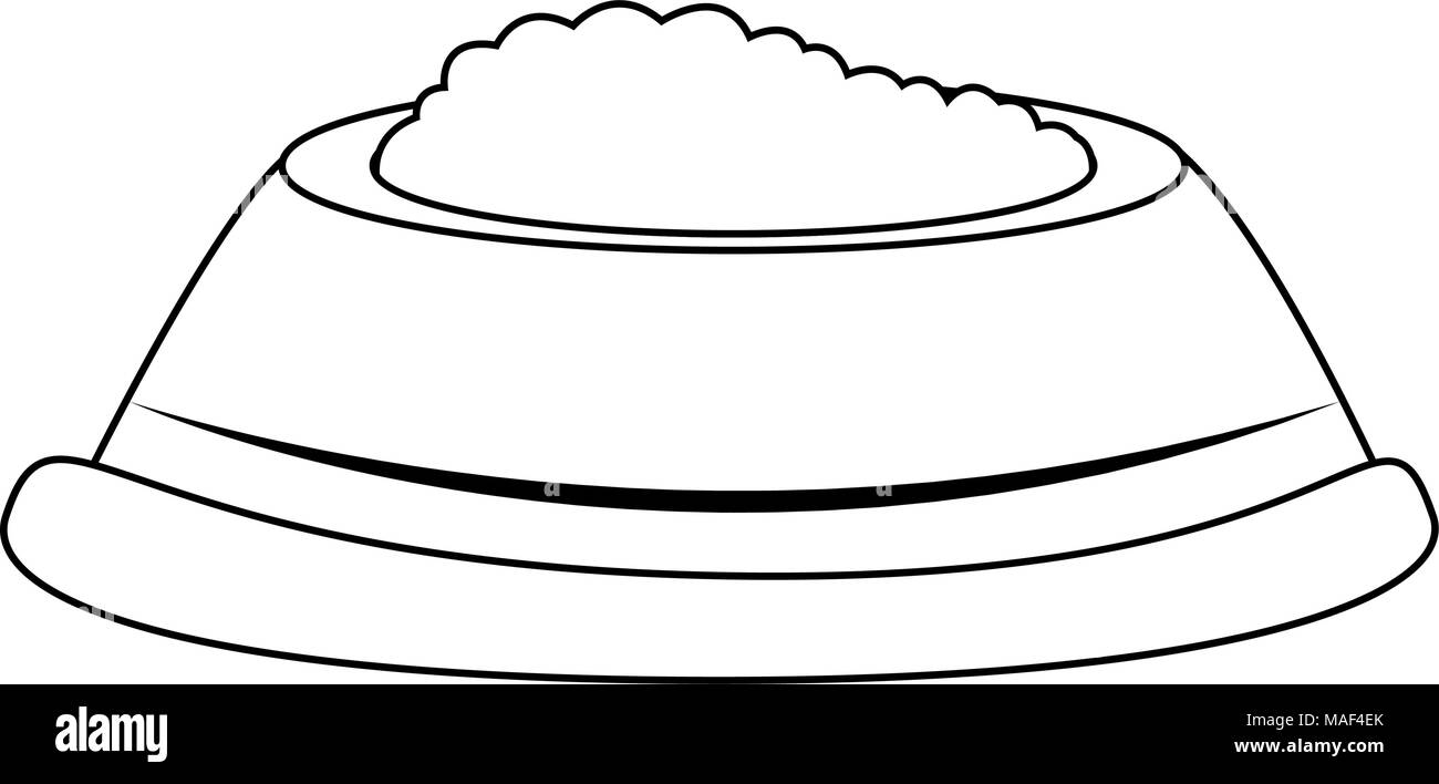 Dish pet food bone Black and White Stock Photos & Images - Alamy