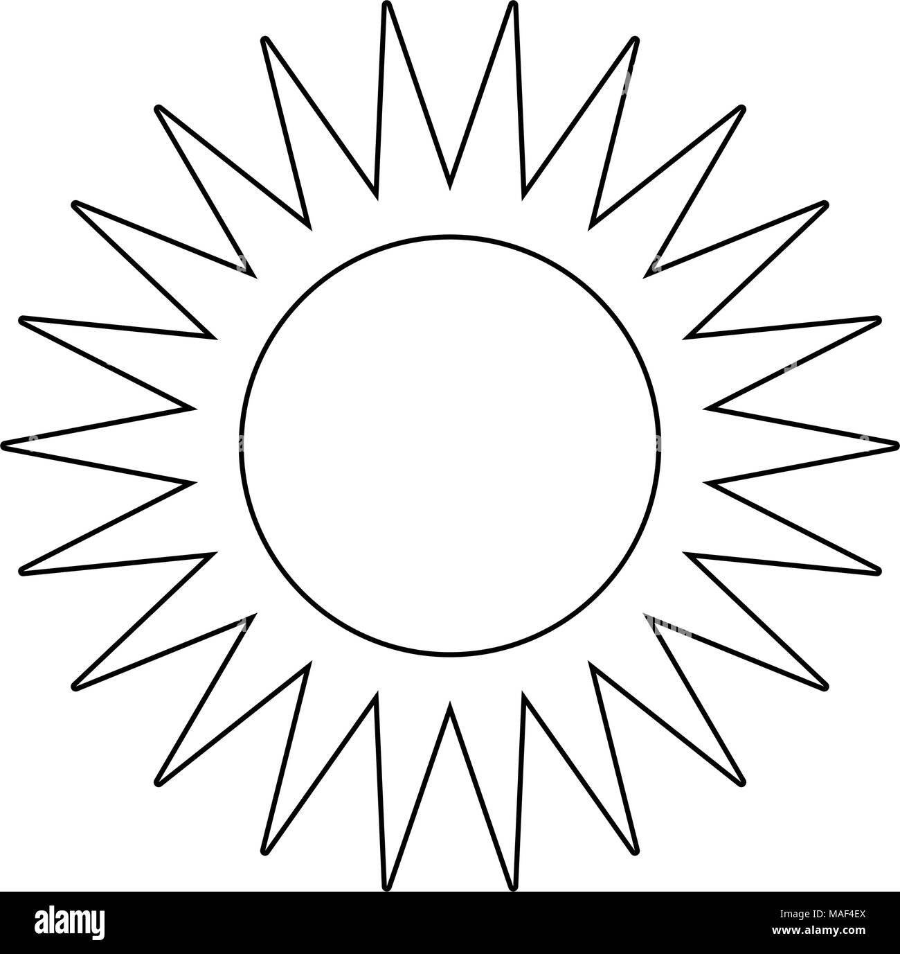 Sun cartoon isolated Stock Vector Image & Art - Alamy