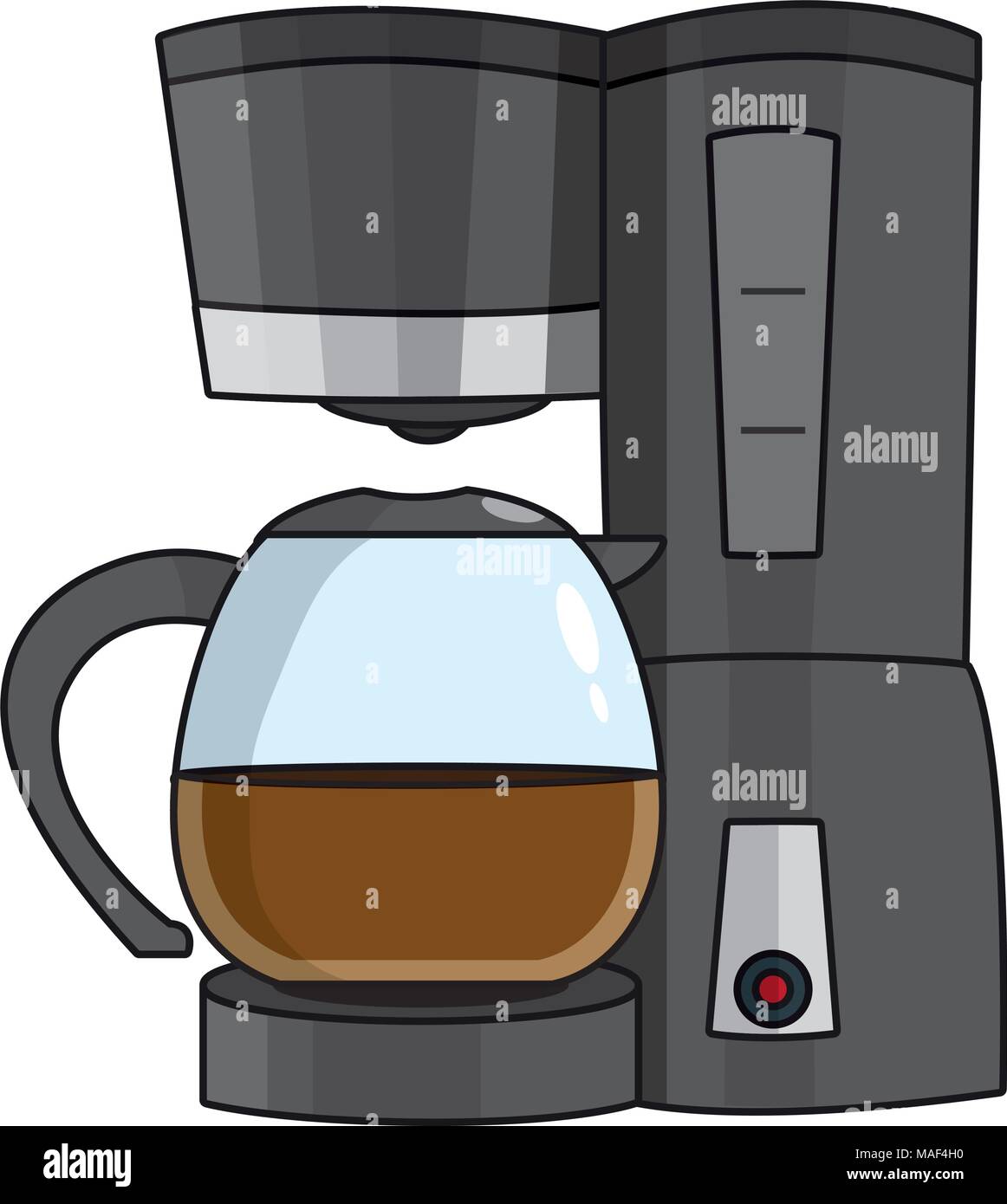 coffee maker machine object with jar vector illustration Stock Vector ...