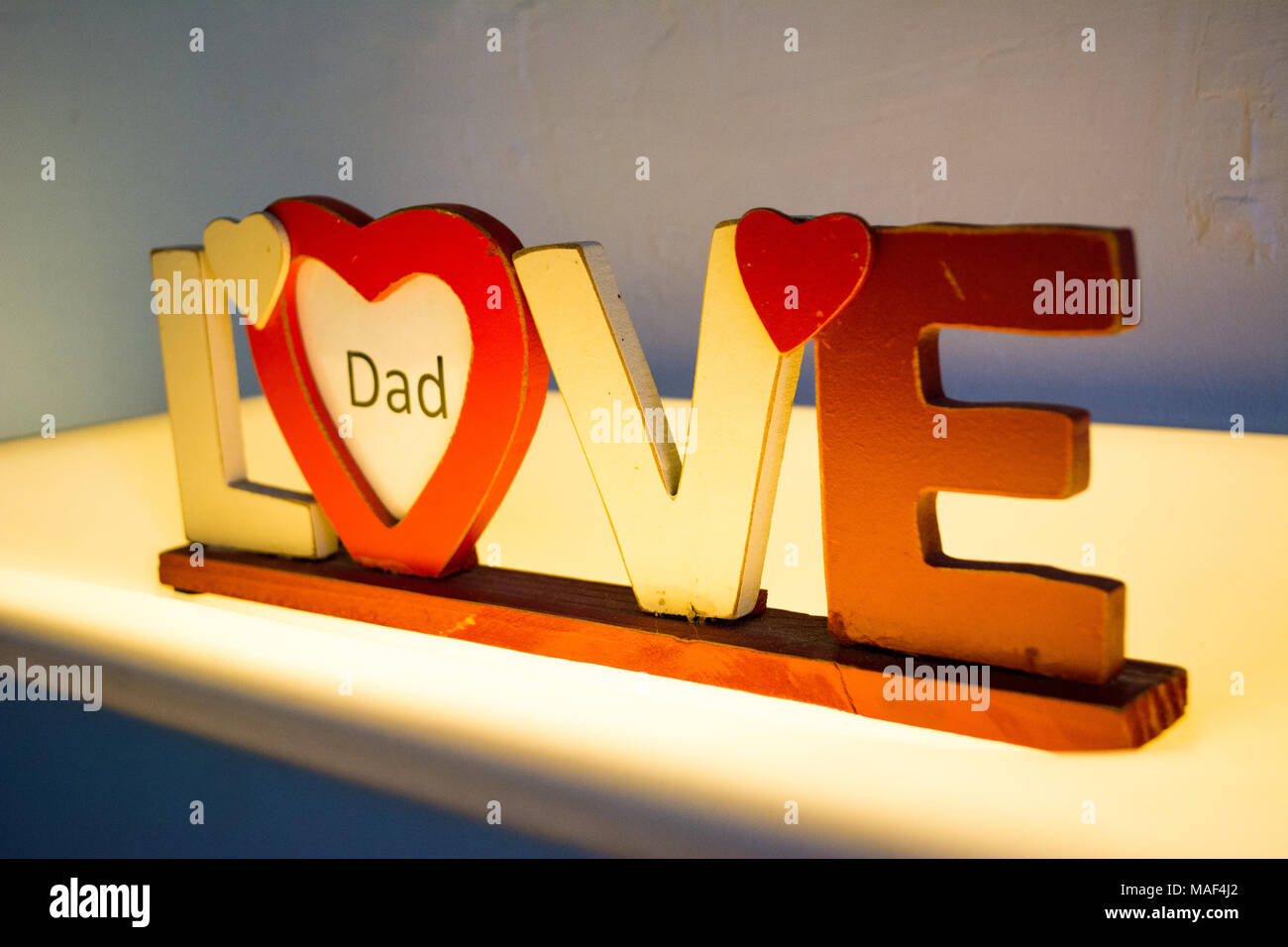 Love Dad sign Stock Photo - Alamy