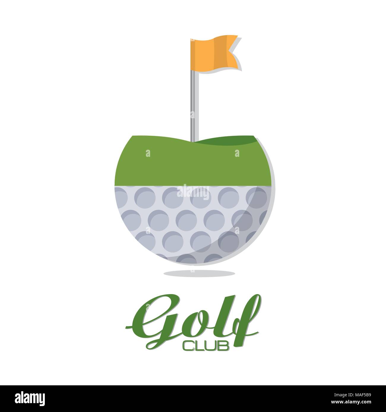 Golf sport equipment cartoon vector illustration graphic design Stock ...