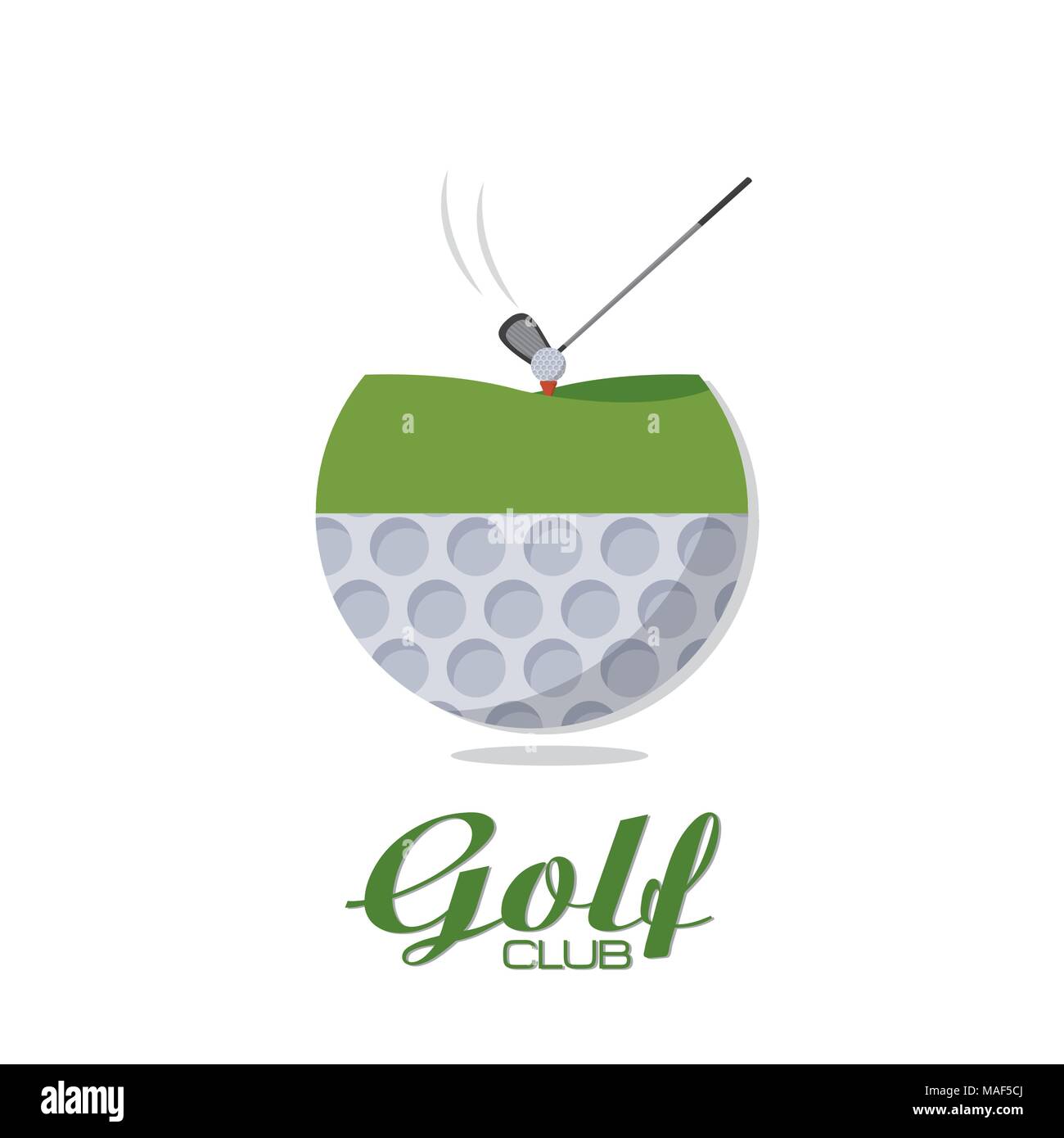 Golf sport equipment cartoon vector illustration graphic design Stock ...
