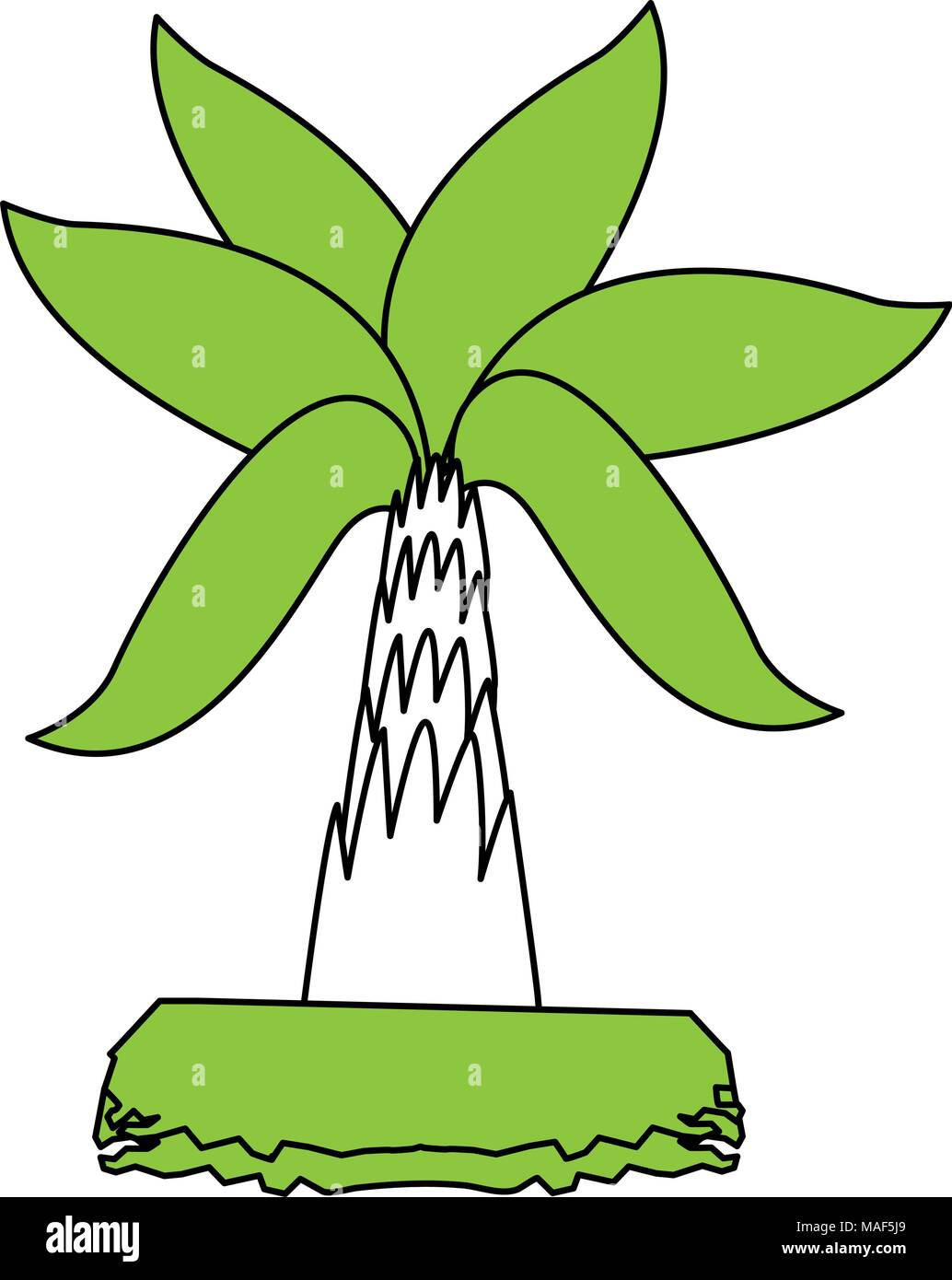Palm tree isolated Stock Vector Image & Art - Alamy