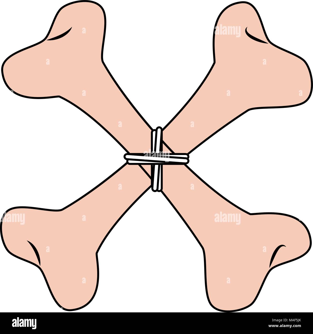 Bones crossed cartoon Stock Vector Image & Art - Alamy