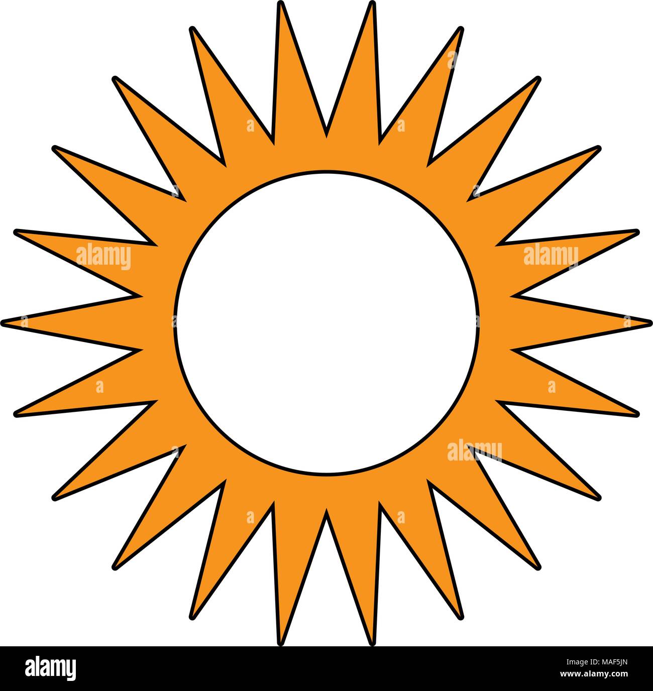 Sun cartoon isolated Stock Vector Image & Art - Alamy