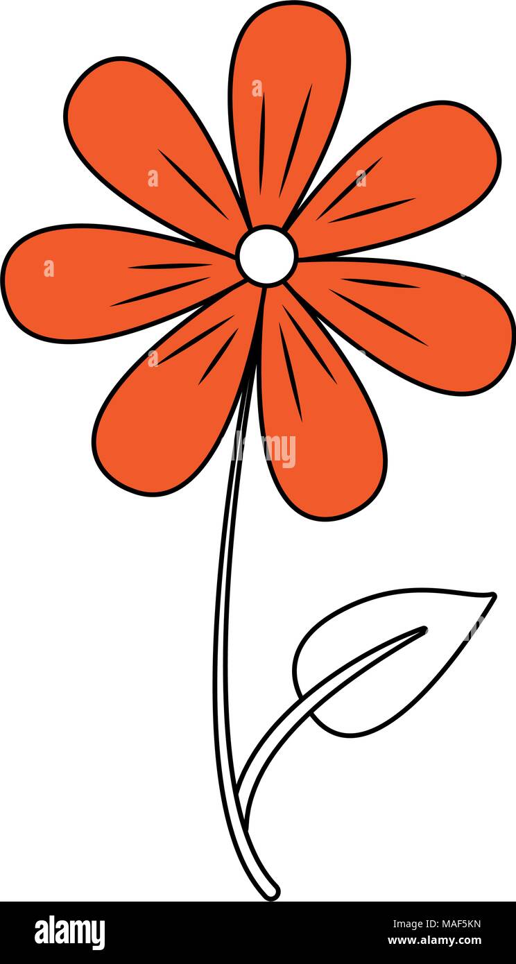 Beautiful flower cartoon Stock Vector Image & Art - Alamy