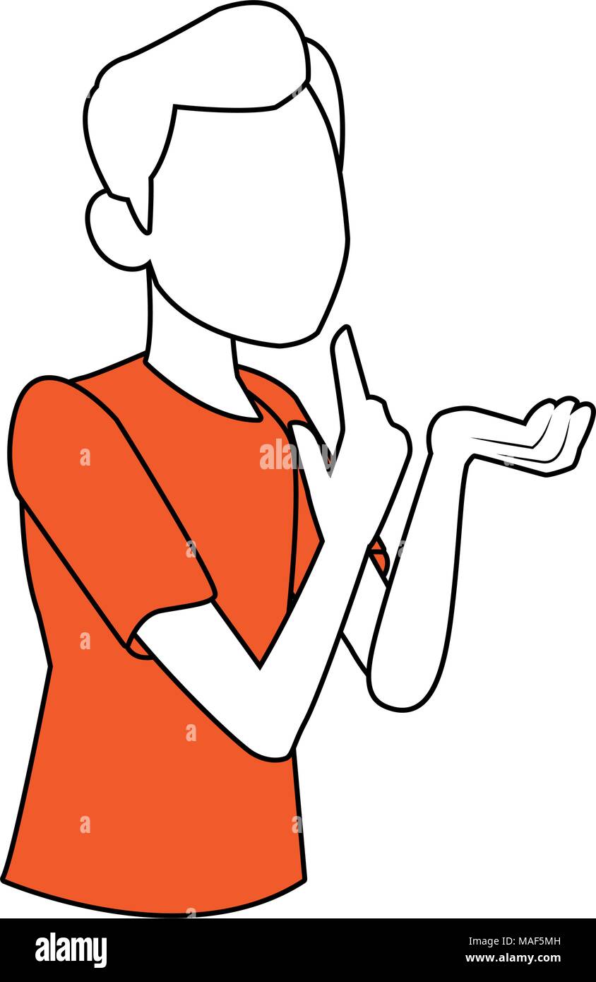 Faceless man confused Stock Vector Image & Art - Alamy